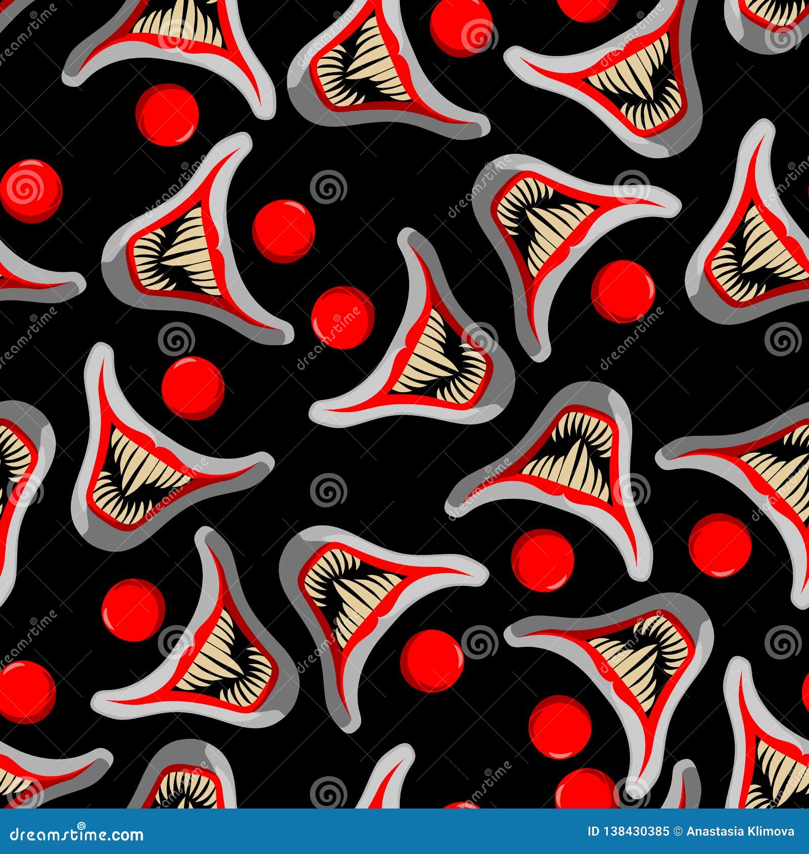 Clown`s mouth vector stock vector. Illustration of costume - 138430385