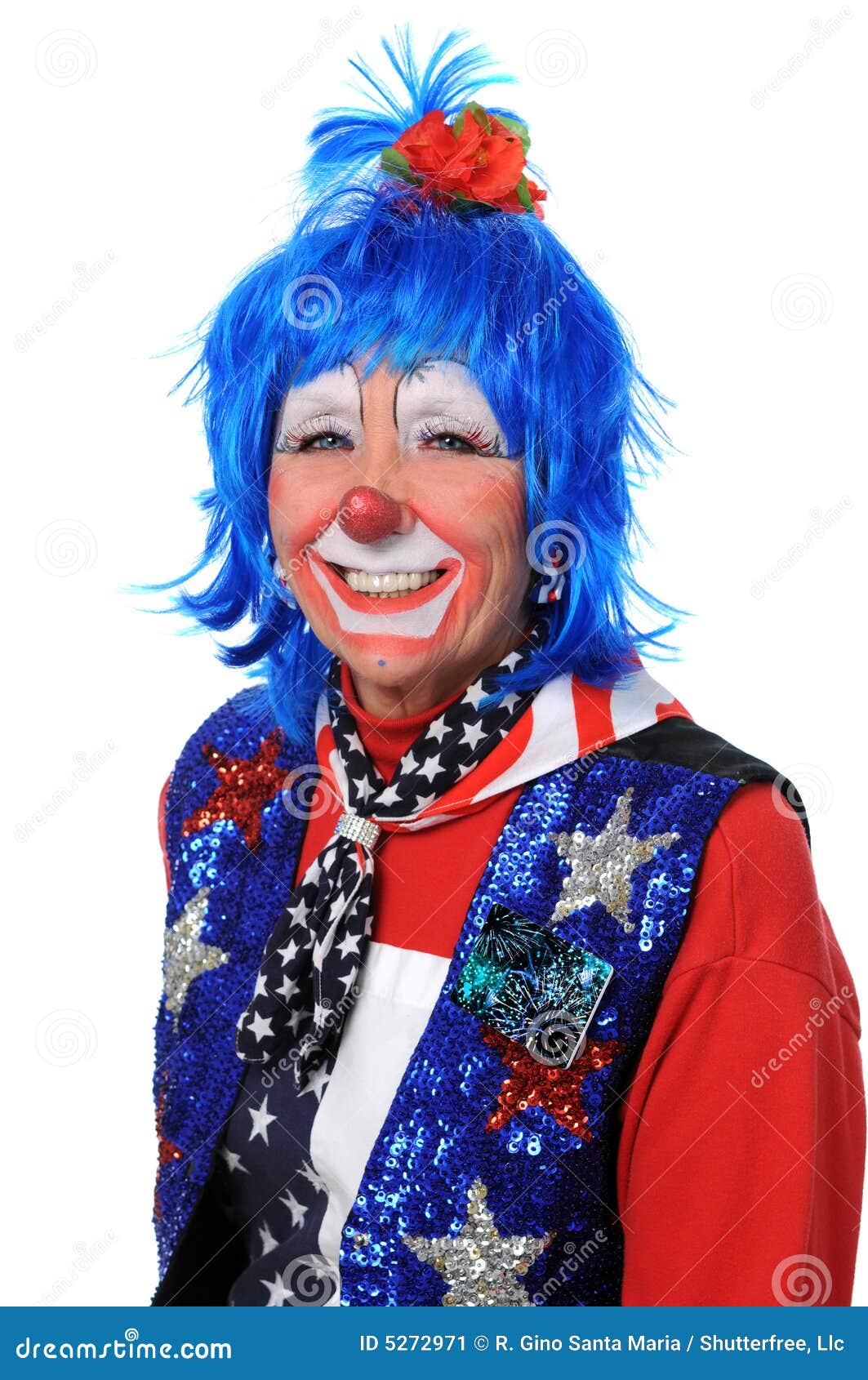Clown Smiling stock image. Image of studio, carnival, happy - 5272971