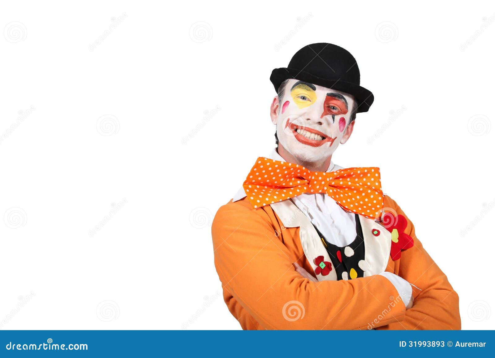 Clown smiling stock image. Image of entertainment, circus - 31993893