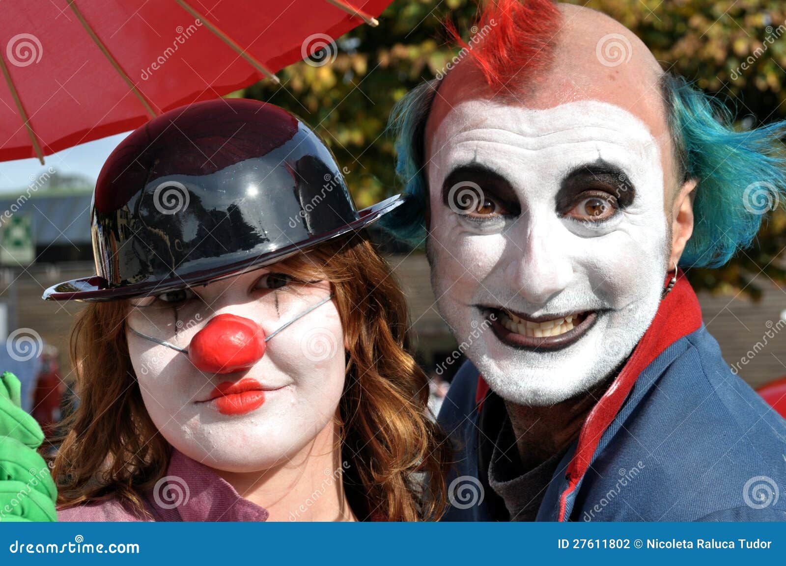 Clown Street Artists in Italy Editorial Photography - Image of hair ...