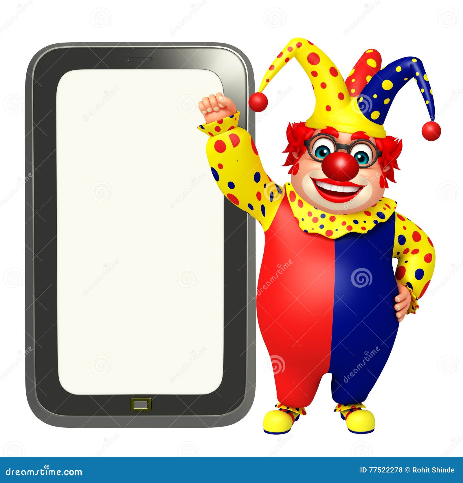 Clown with Tab stock illustration. Illustration of mask - 77522278