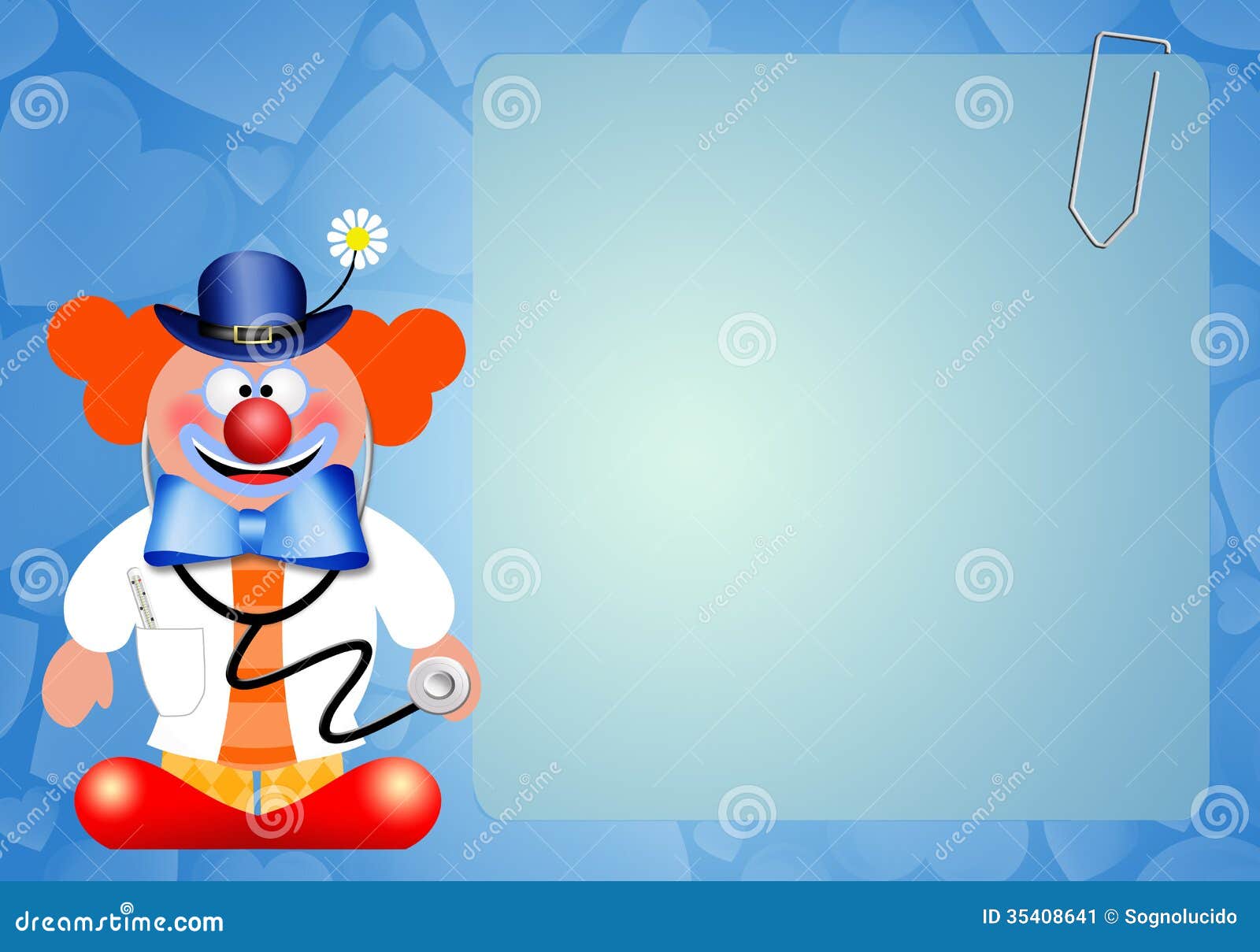 Clown Therapy stock illustration. Illustration of cheerful - 35408641