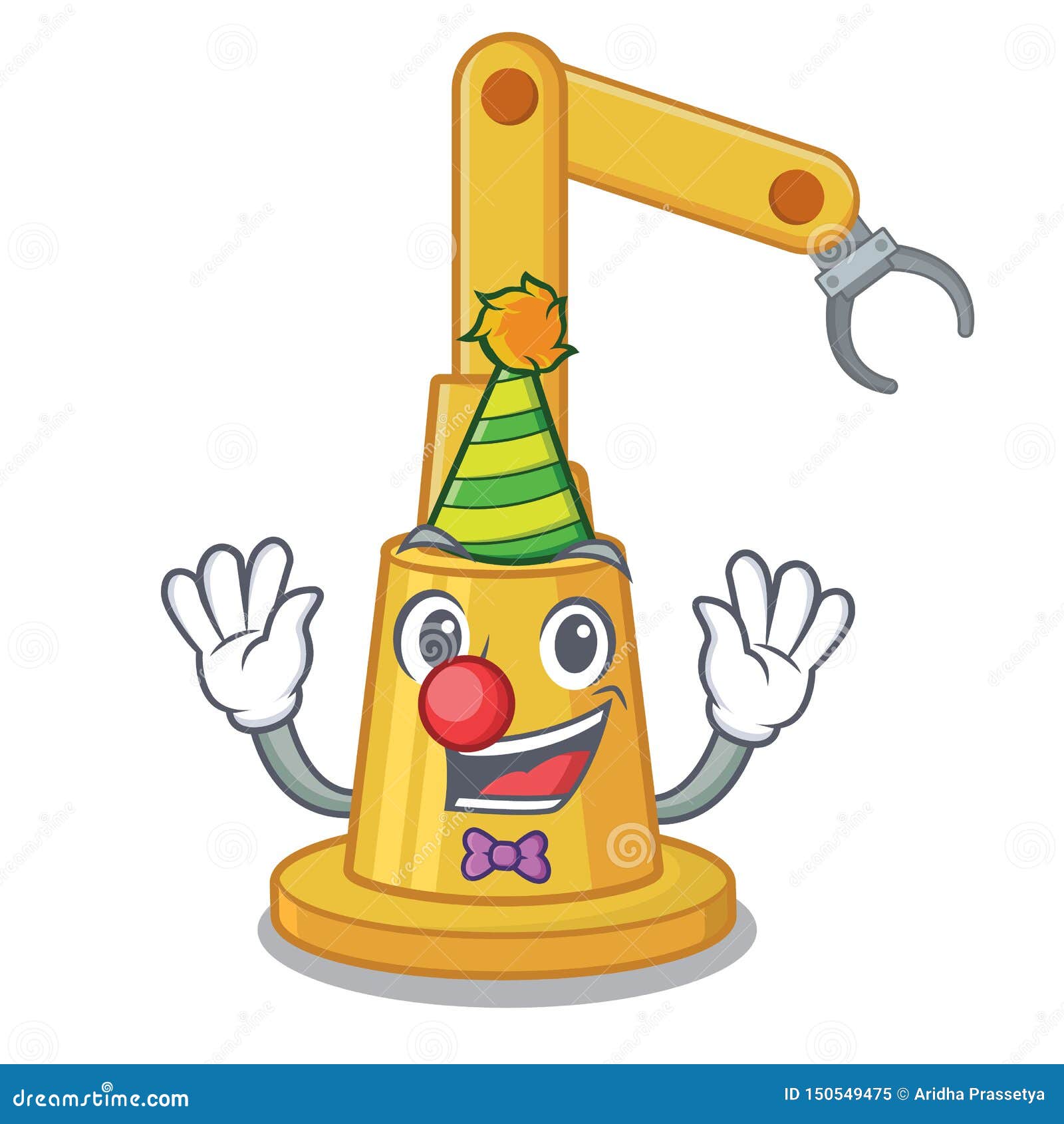 Clown Toy Assembly Automation Machine on Cartoon Stock Vector ...