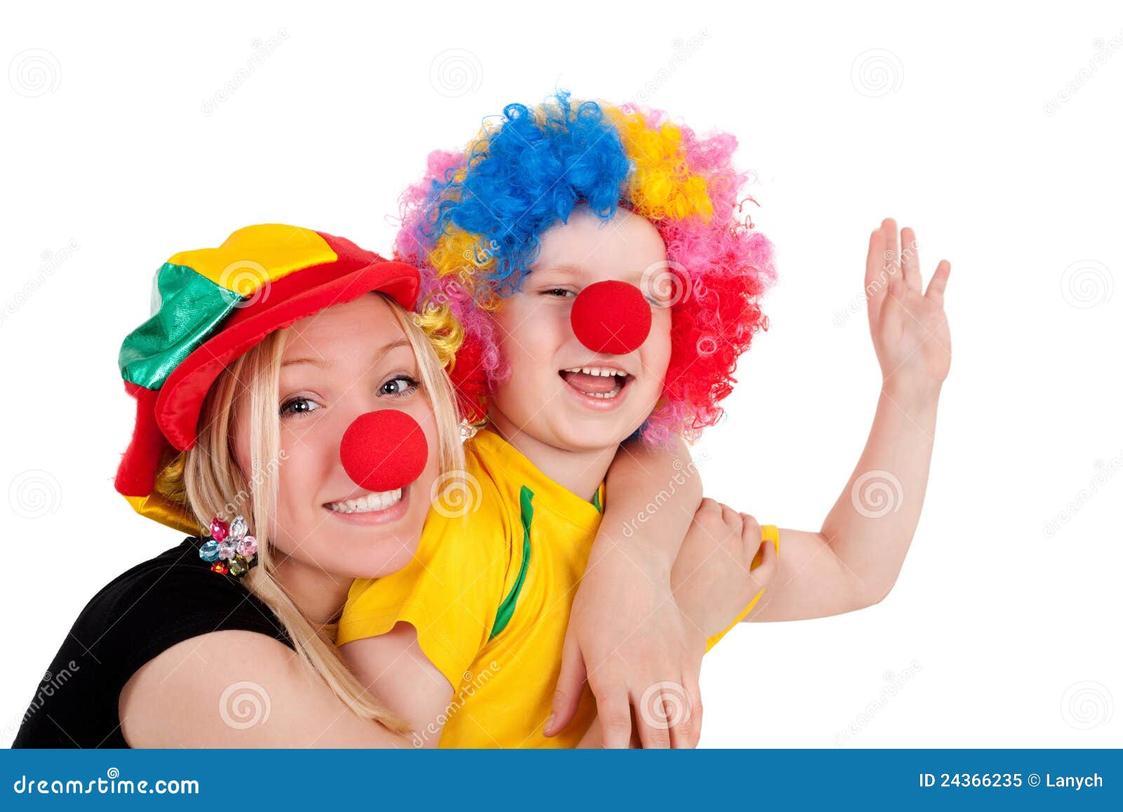 Clowns stock image. Image of color, cheerful, friends - 24366235