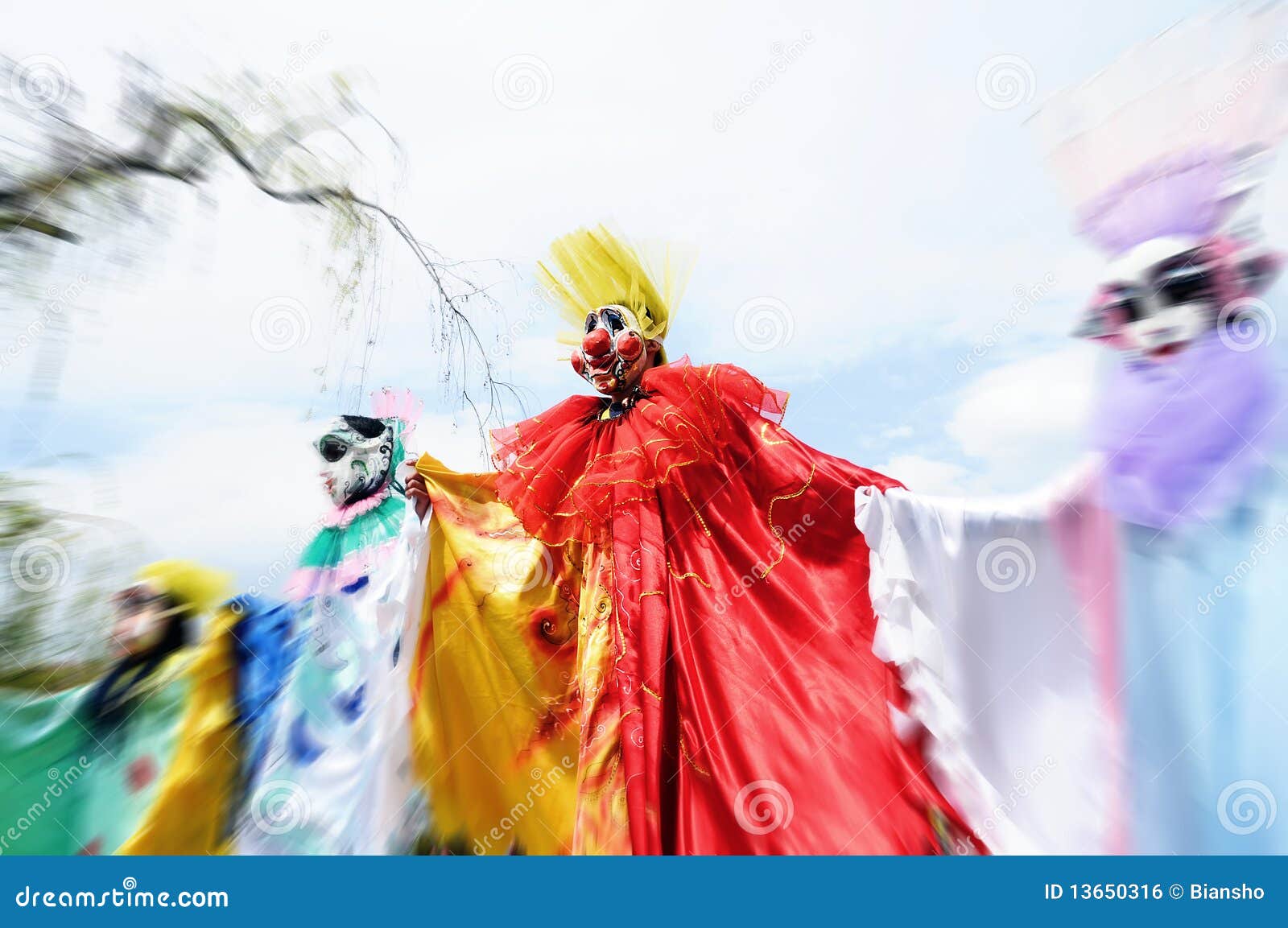 The clowns march stock photo. Image of high, magician - 13650316