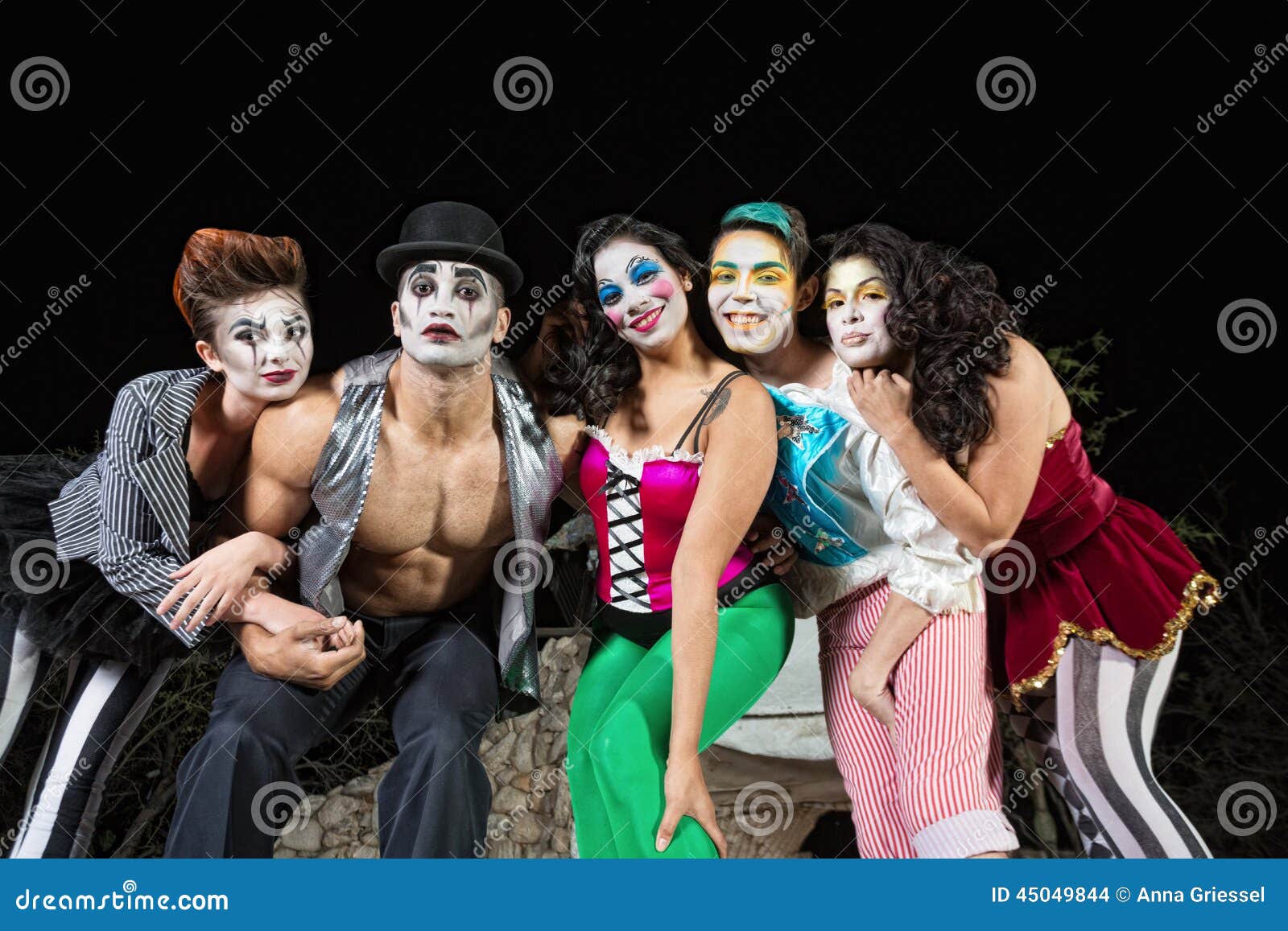Clowns on Stage stock photo. Image of clown, european - 45049844