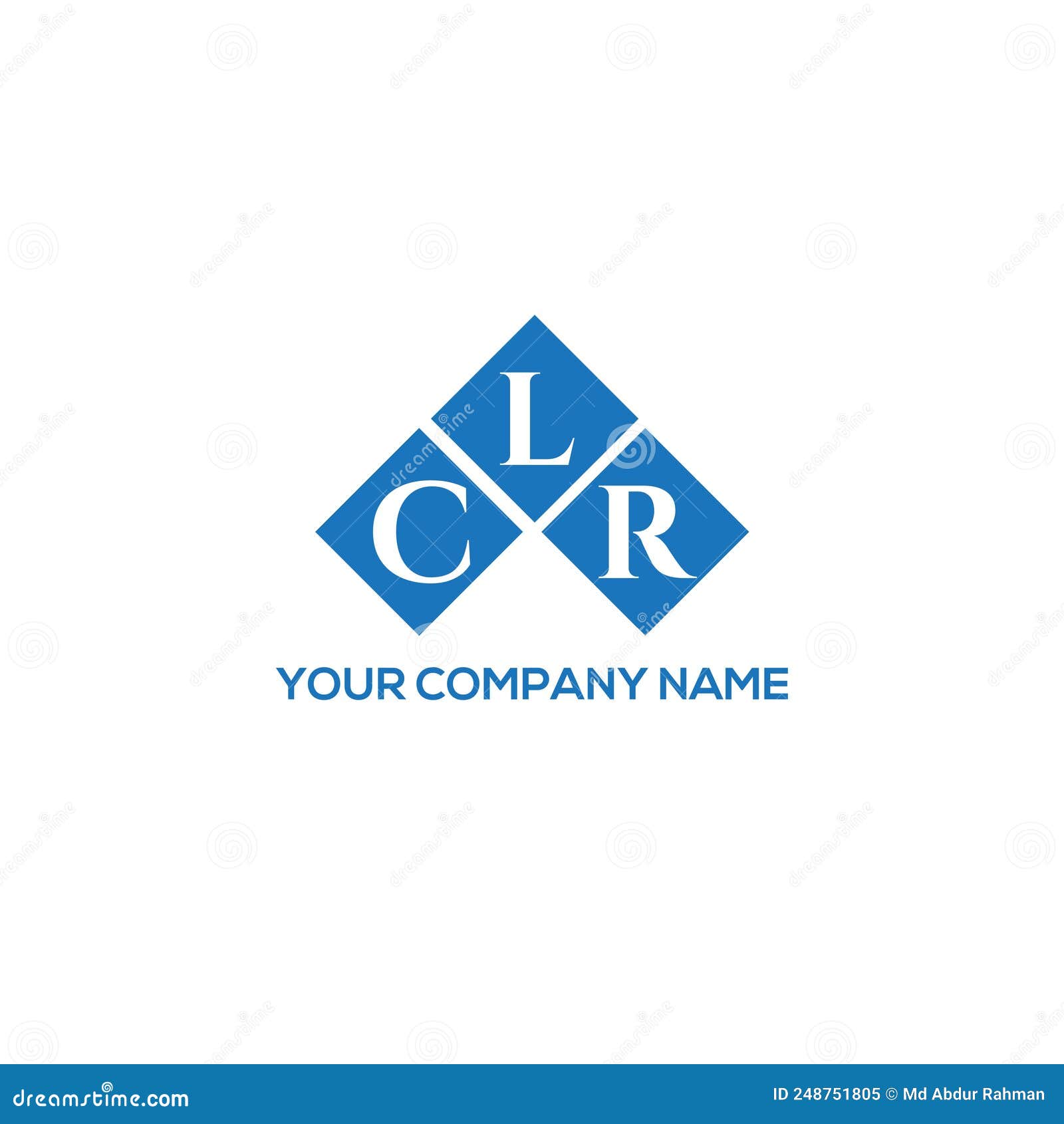 CLR Letter Logo Design on WHITE Background. CLR Creative Initials ...