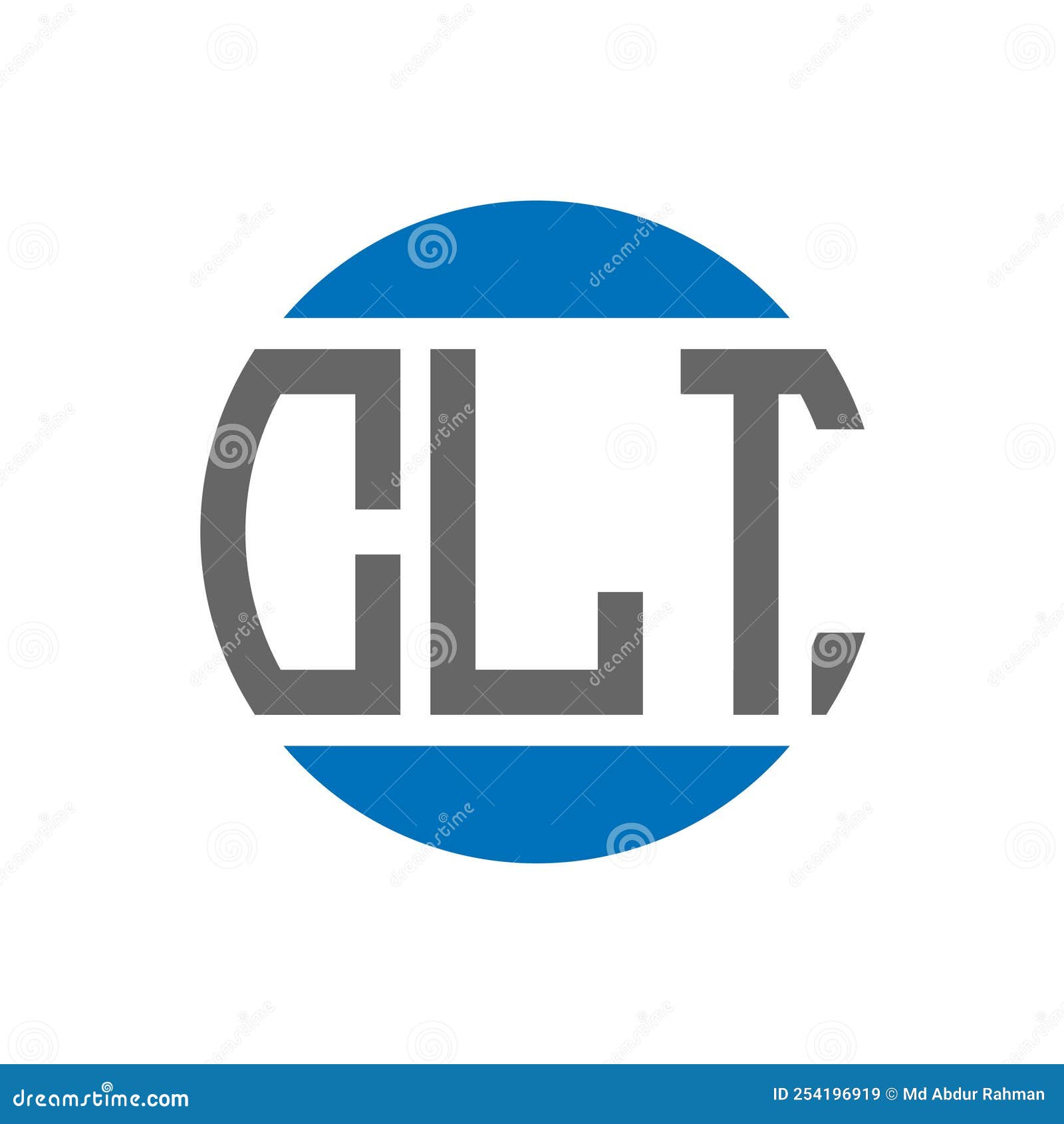 CLT Letter Logo Design On White Background. CLT Creative Initials ...