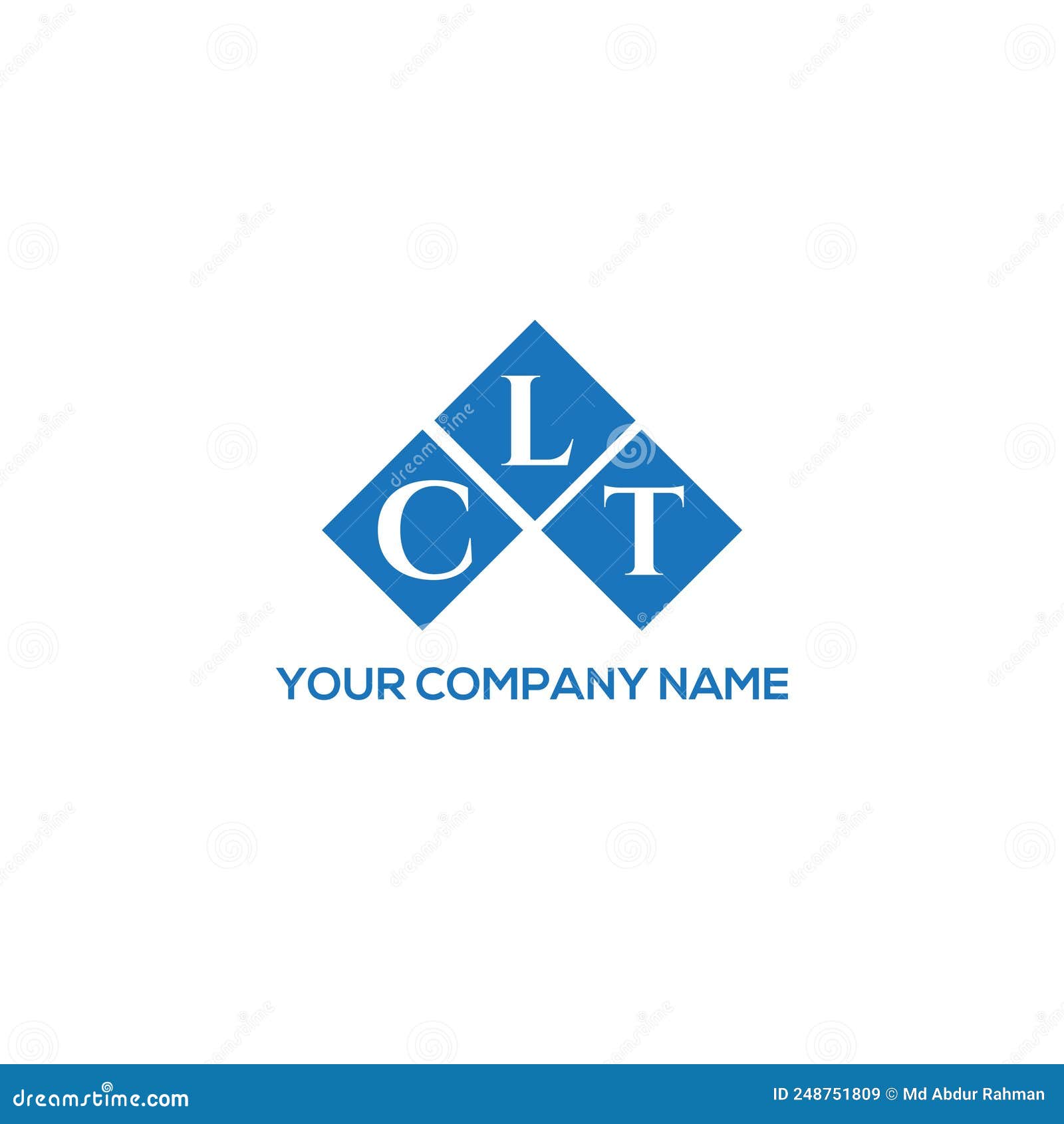 CLT Letter Logo Design On WHITE Background. CLT Creative Initials ...