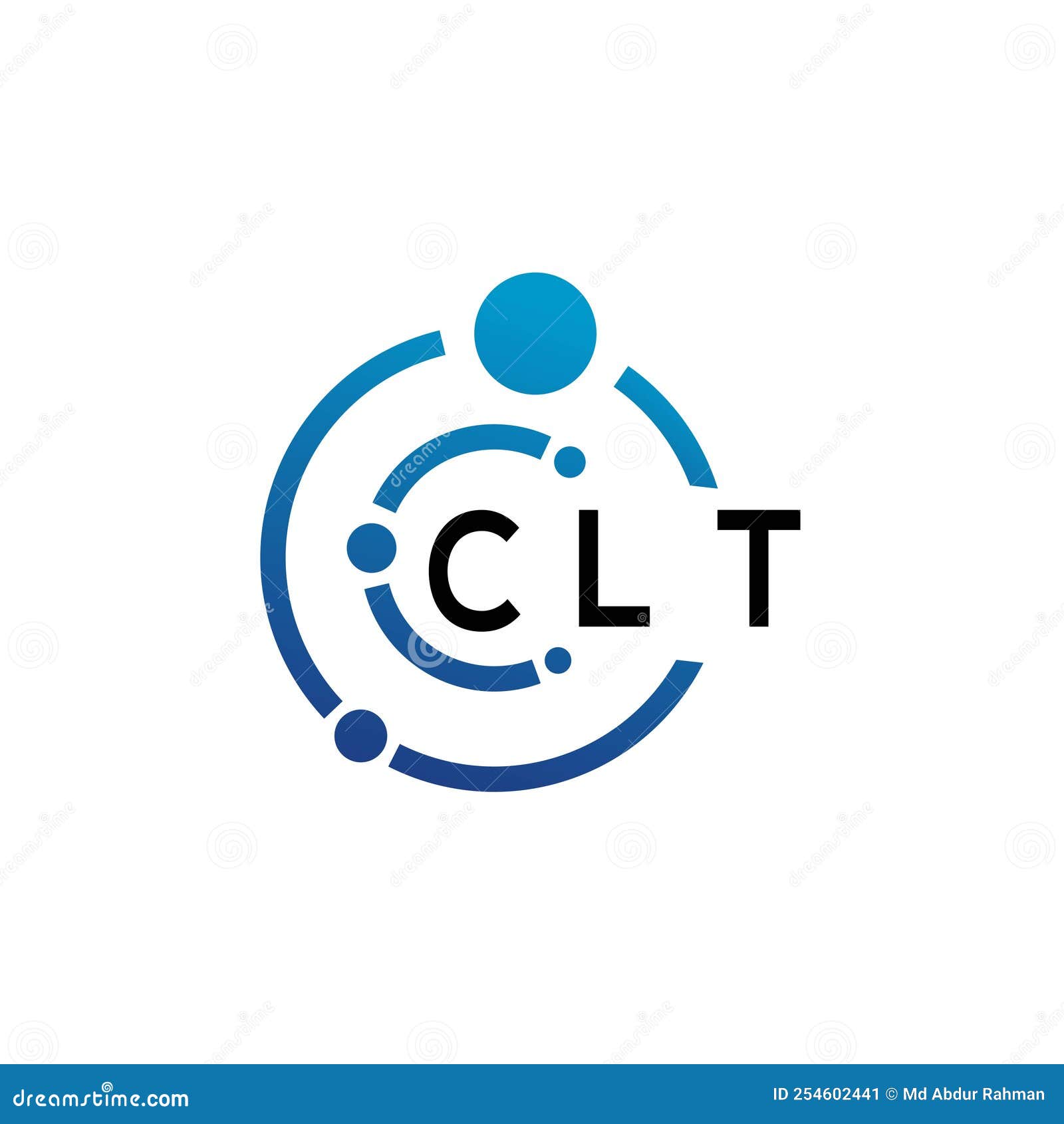 CLT Letter Logo Design On White Background. CLT Creative Initials ...