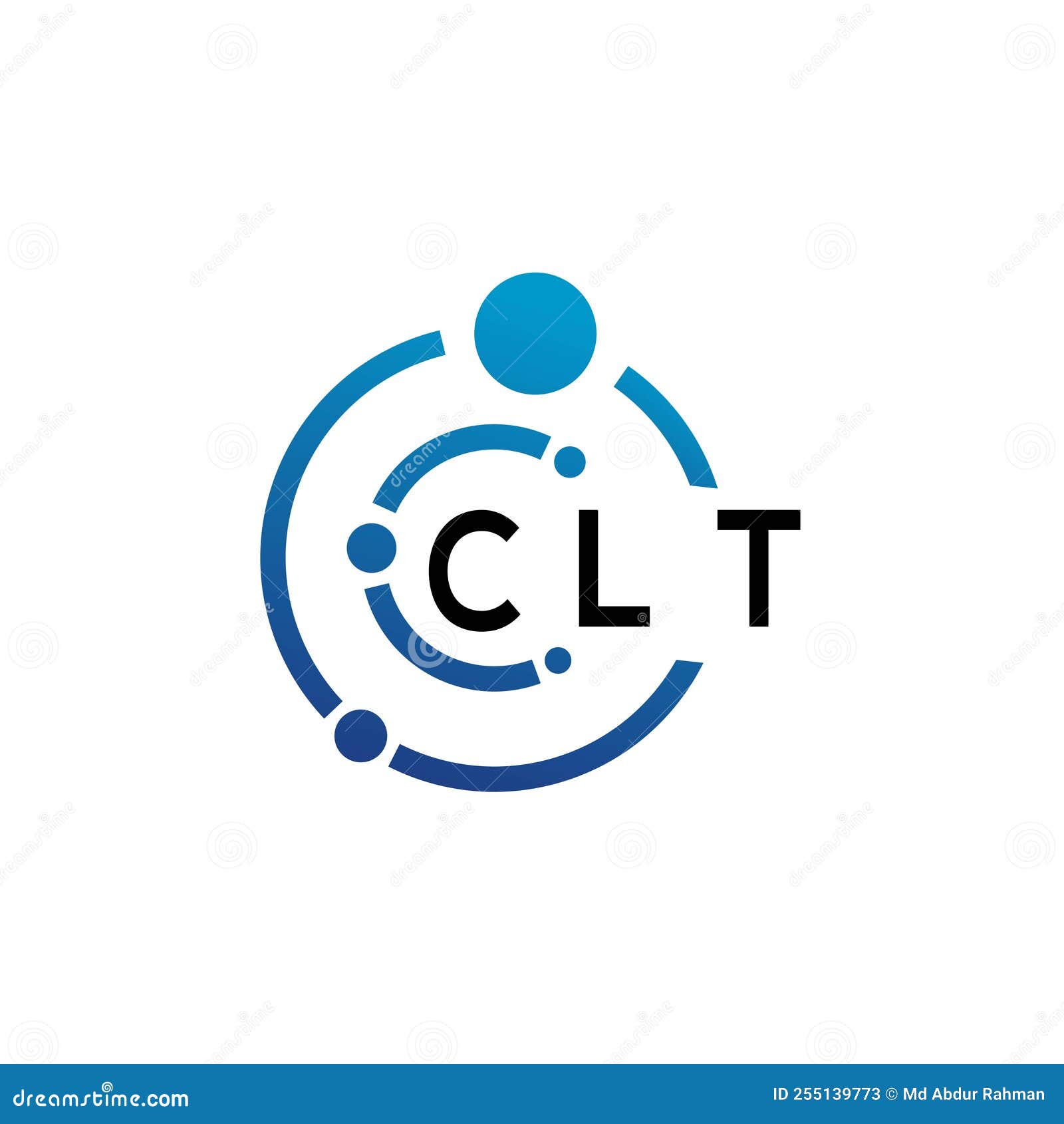 CLT Letter Logo Design On White Background. CLT Creative Initials ...