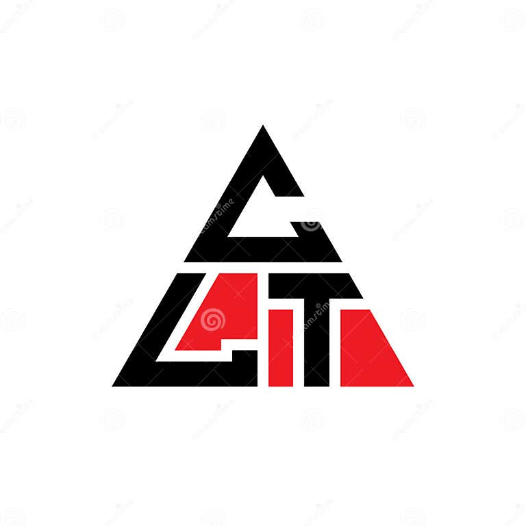 CLT Triangle Letter Logo Design with Triangle Shape. CLT Triangle Logo ...