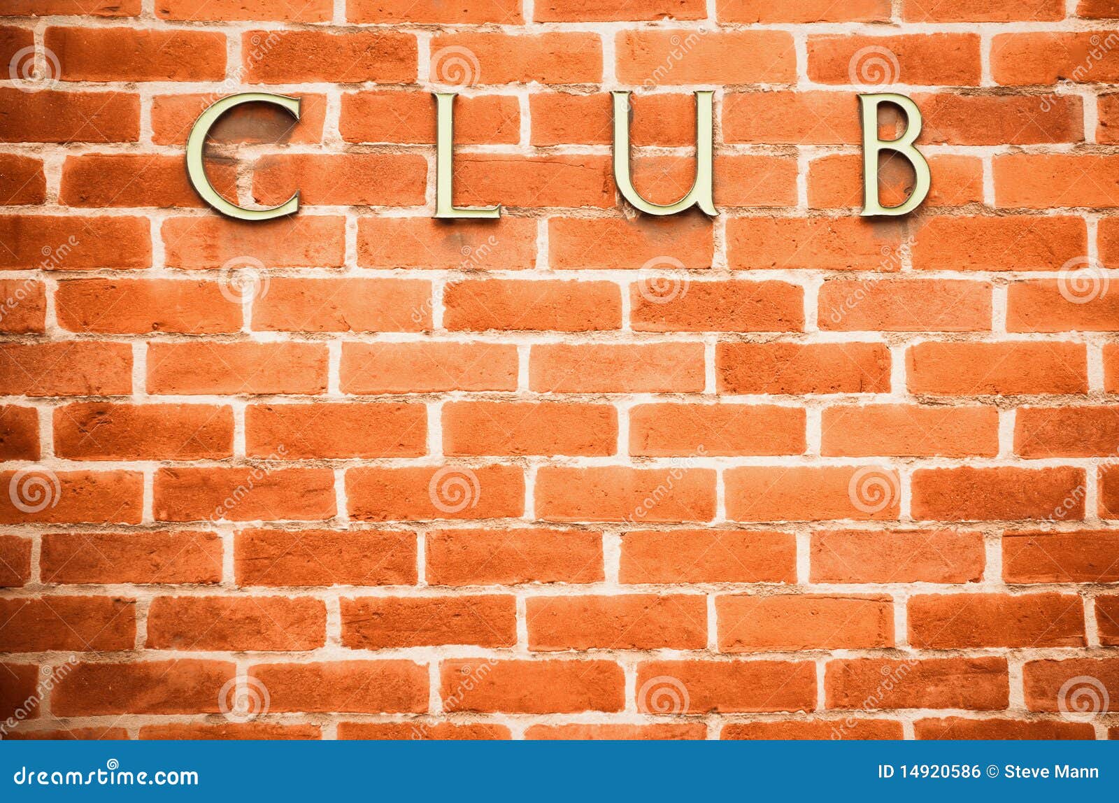 Club stock photo. Image of vignette, sign, wall, background - 14920586