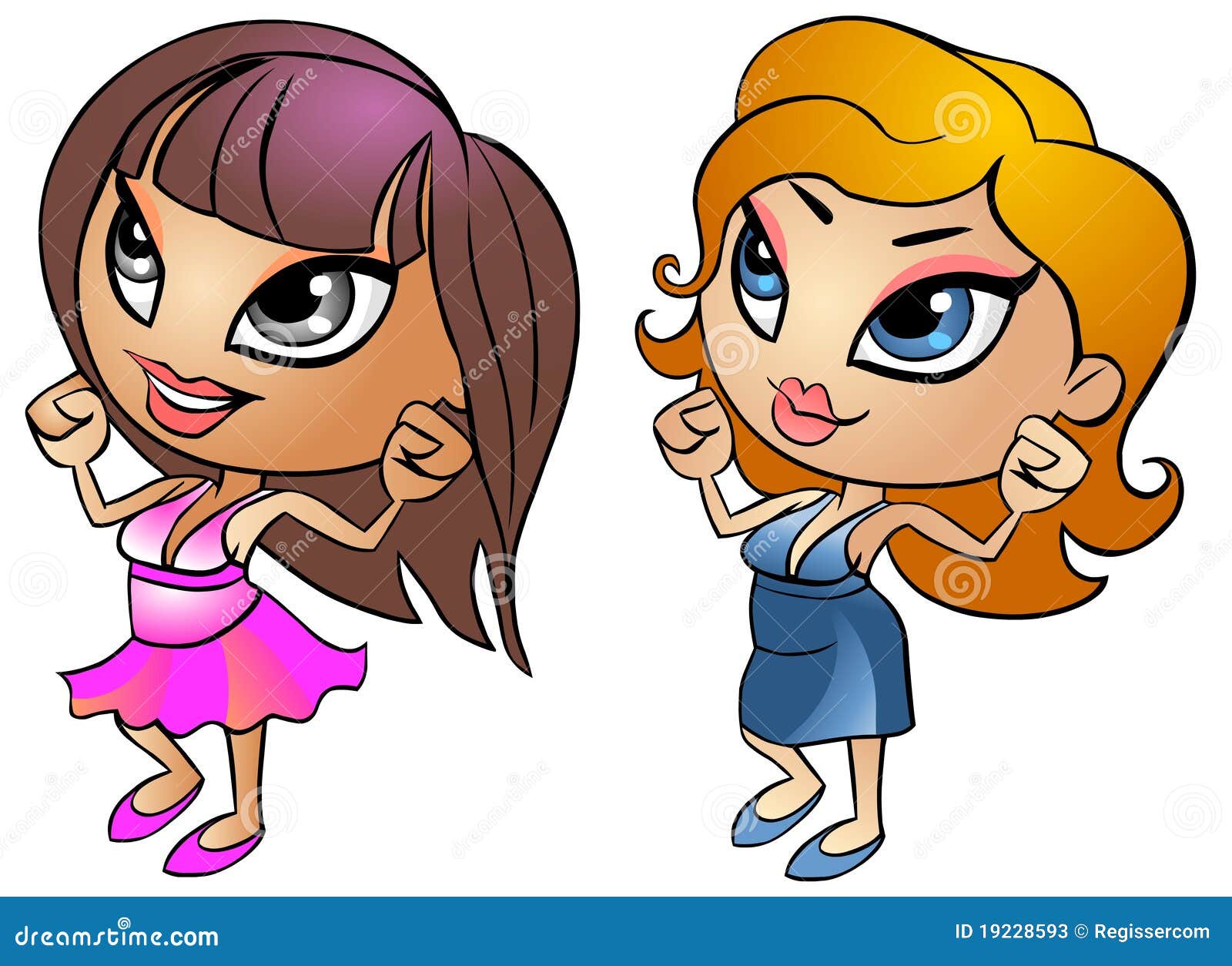 Club girls stock illustration. Illustration of beauty - 19228593