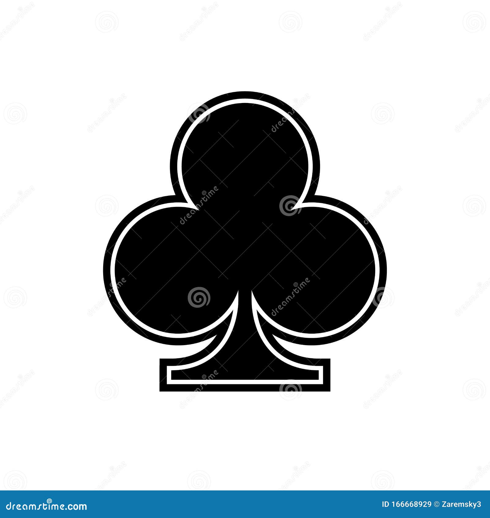 Club Icon Black and White Vector Illustration Stock Vector ...
