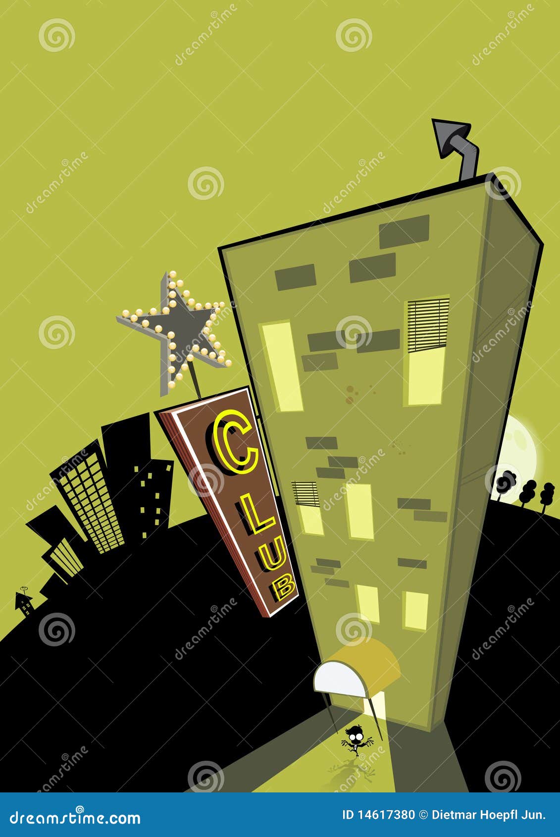 Club illustration stock vector. Illustration of club - 14617380