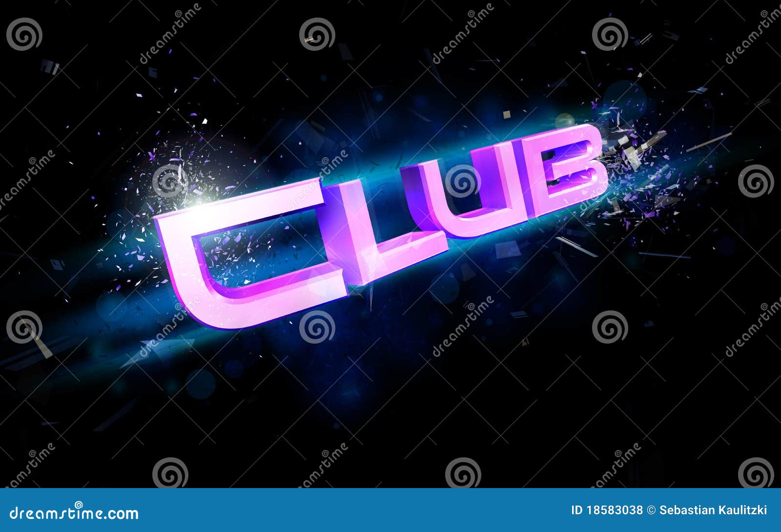 Club illustration stock illustration. Illustration of tonight - 18583038