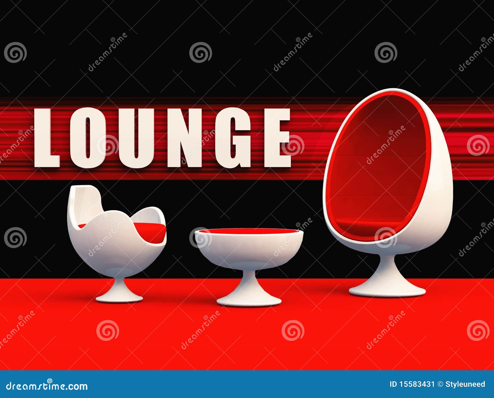 Club Lounge stock illustration. Illustration of elegant - 15583431