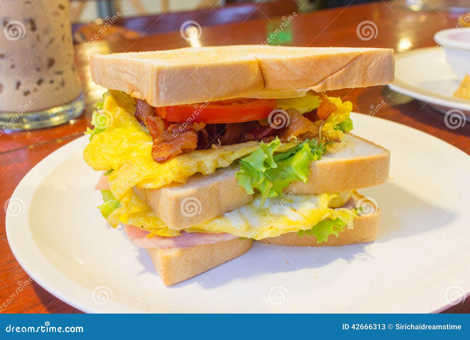 Club sandwich stock image. Image of food, healthy, dinner - 42666313