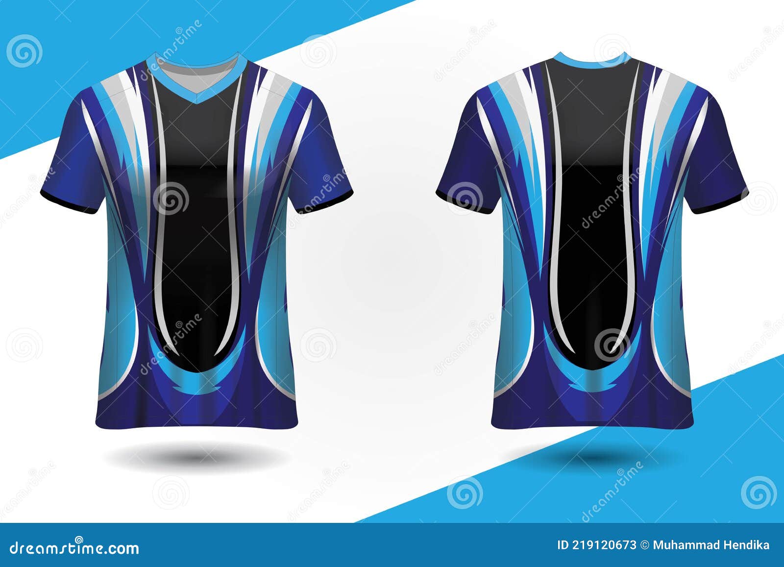 Club Shirt Design Vector. Uniform Front and Back View. Stock Vector ...