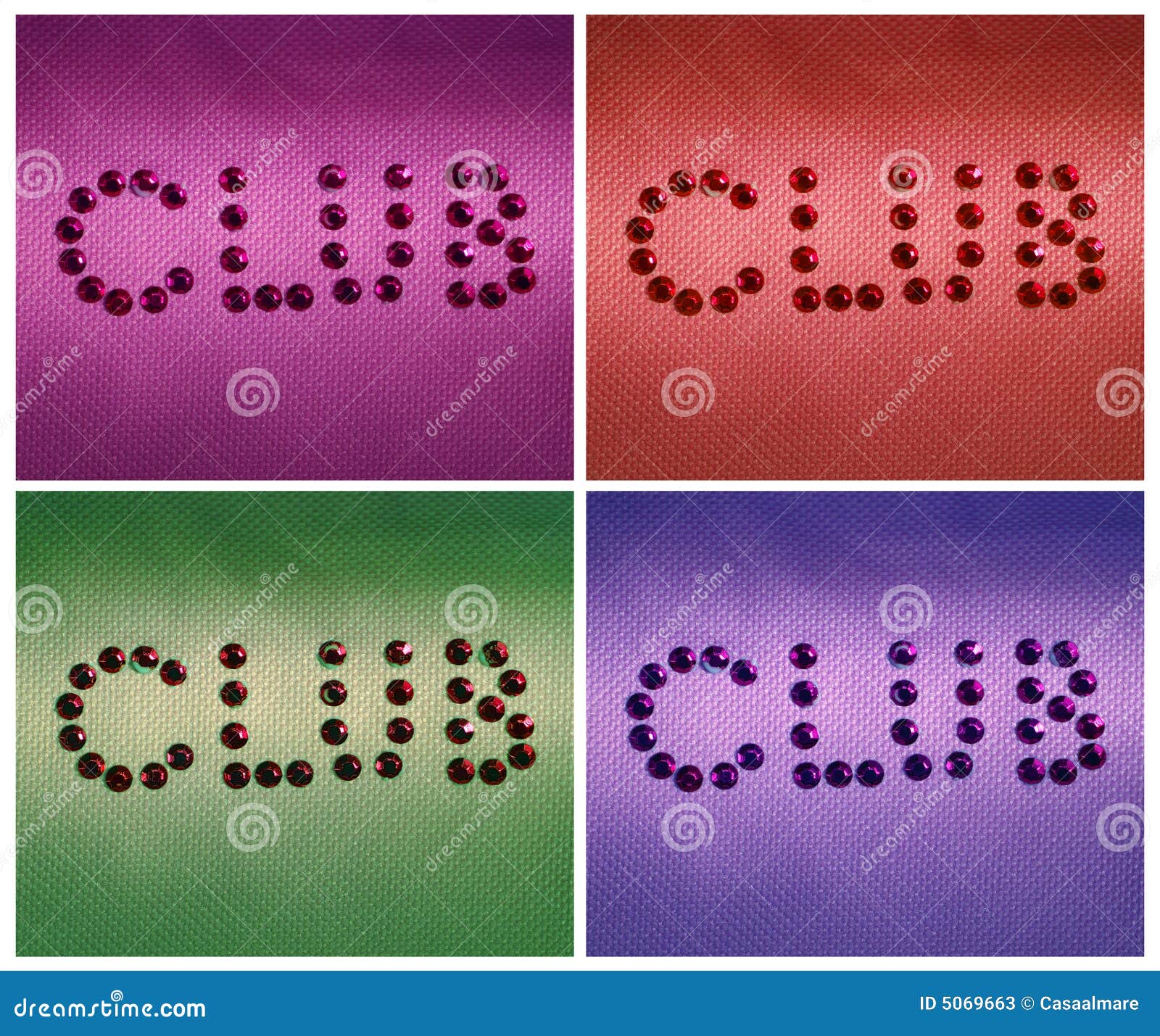 Club signs stock image. Image of background, collage, event - 5069663