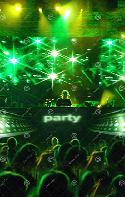 Clubbing stock image. Image of mixer, spotlights, floor - 3053293
