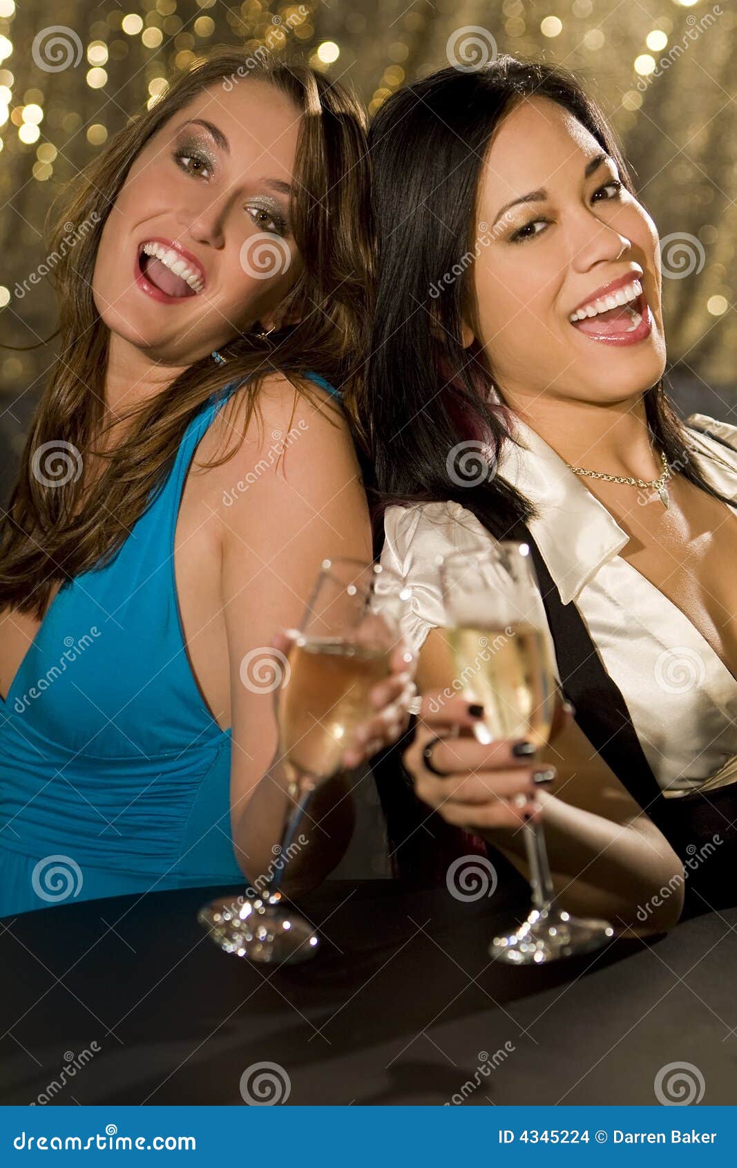 Clubbing Together stock photo. Image of model, cosmetics - 4345224