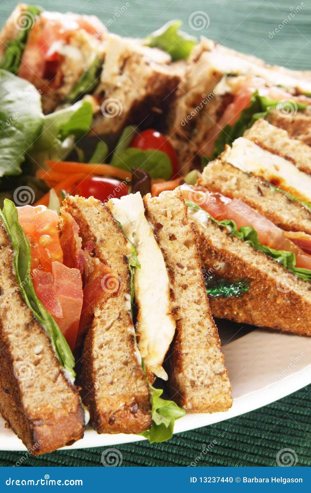 Clubhouse sandwich stock photo. Image of healthy, nutritious - 13237440