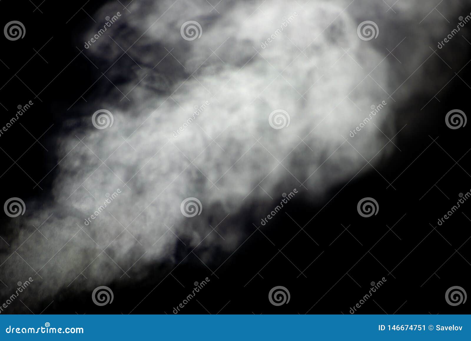 Gray Steam Isolated on Black Background Stock Image - Image of shape ...