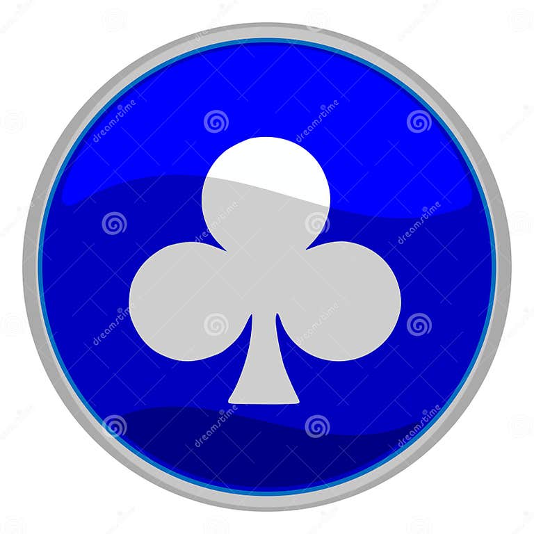 Clubs suit icon stock vector. Illustration of vector, sign - 4814554
