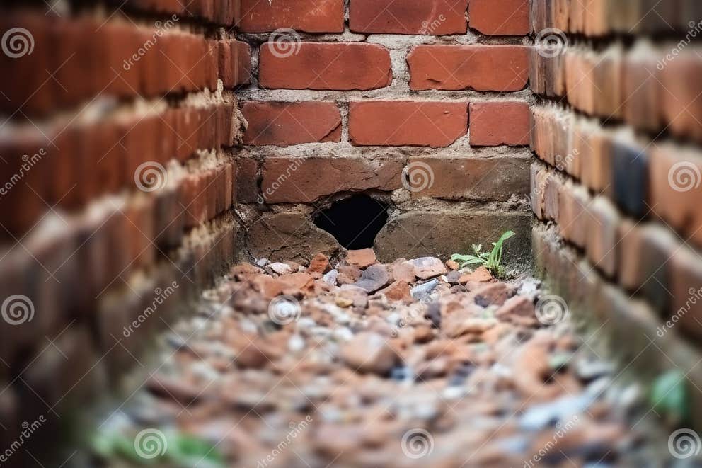 Clue Hidden Behind Loose Bricks in a Wall Stock Image - Image of search ...