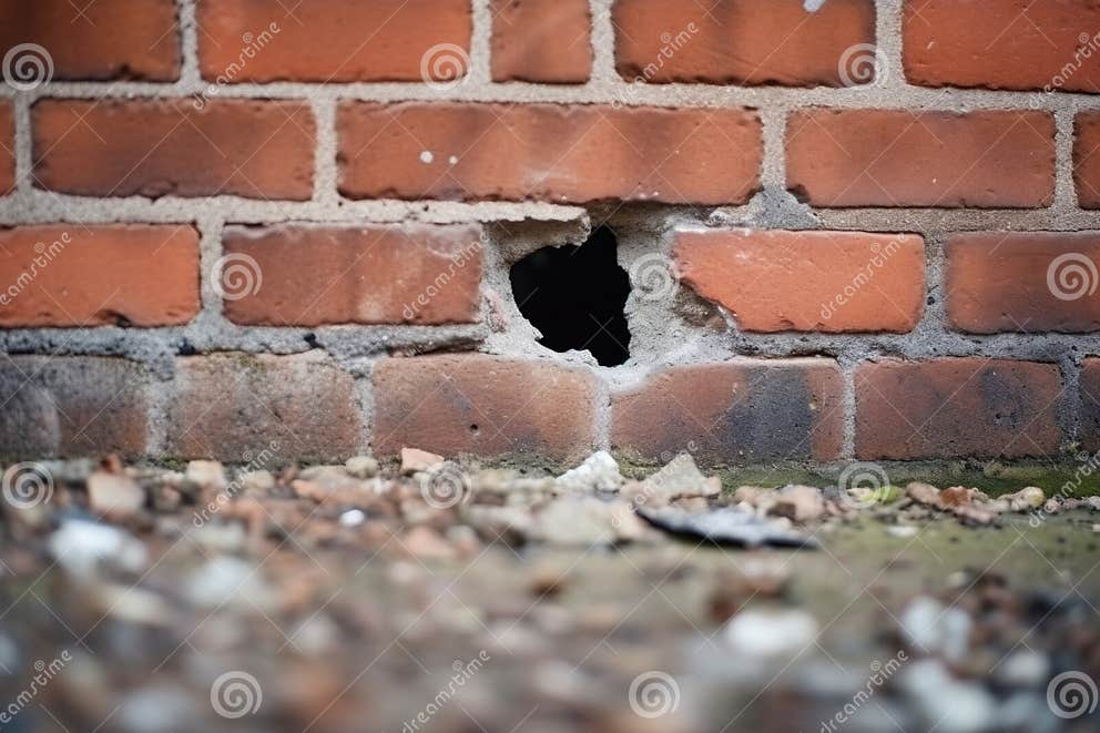 Clue Hidden Behind Loose Bricks in a Wall Stock Image - Image of ...