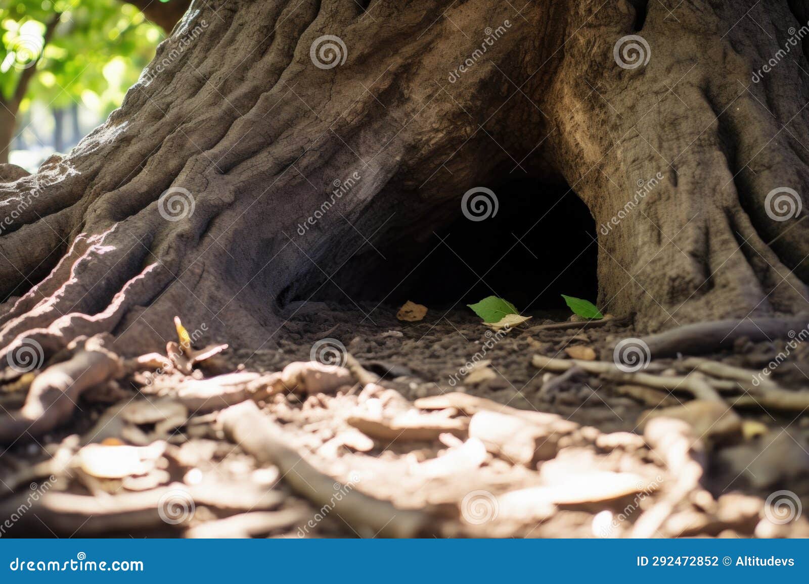 Clue Hidden Inside a Hollow Tree Stock Photo - Image of nature ...
