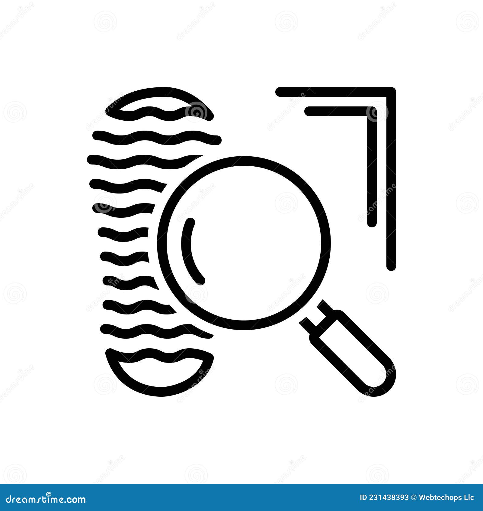 Black Line Icon for Clue, Proof and Footprint Stock Vector ...