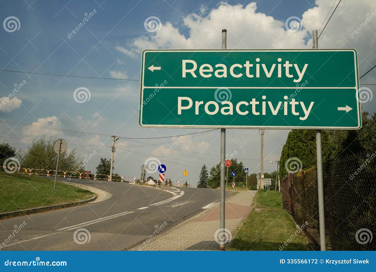 Proactivity Or Reactivity As A Choice, Two Options To Choose From Stock ...