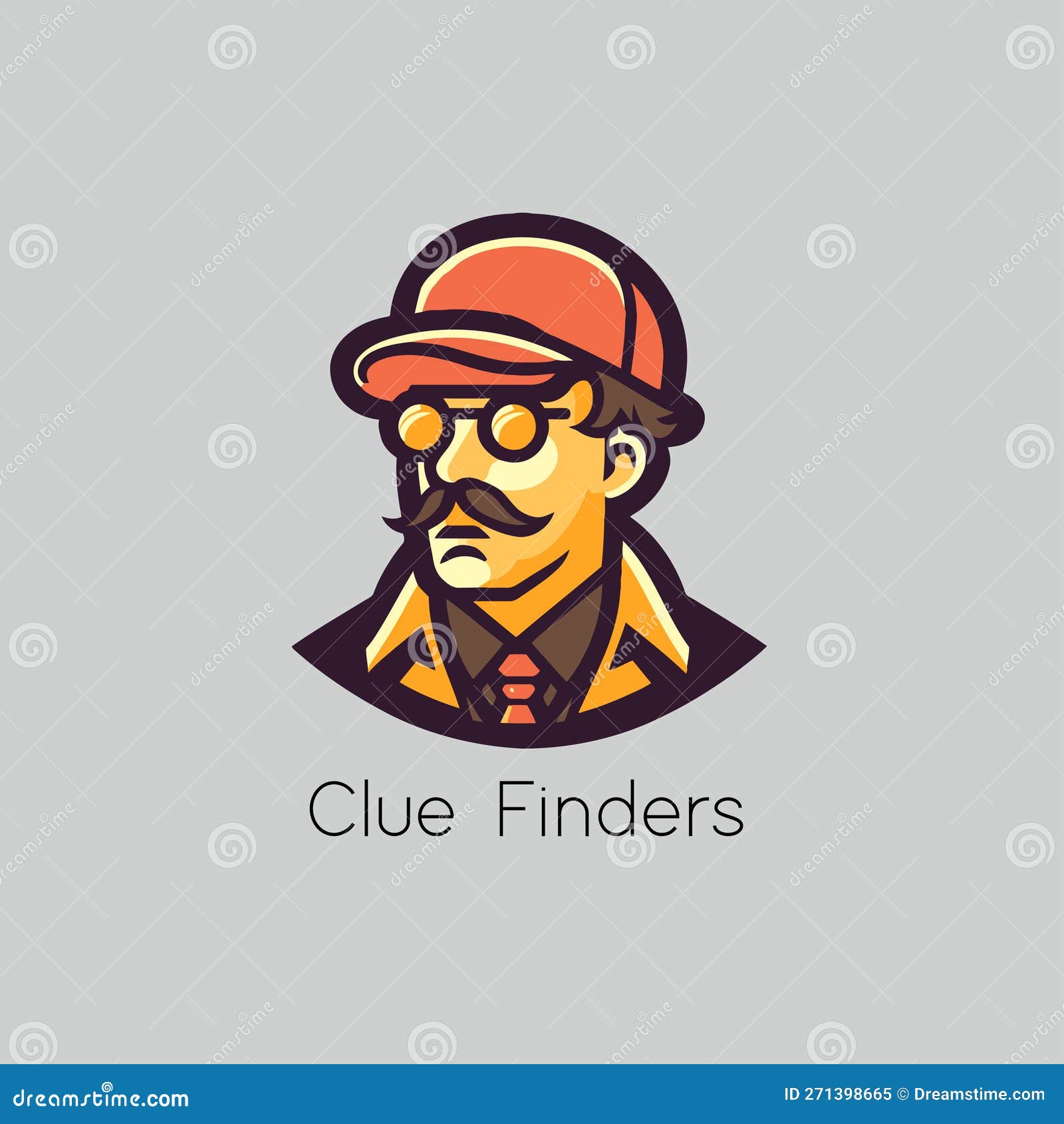 Clueless Man in a Cap and Glasses. Vector Illustration Stock Vector ...