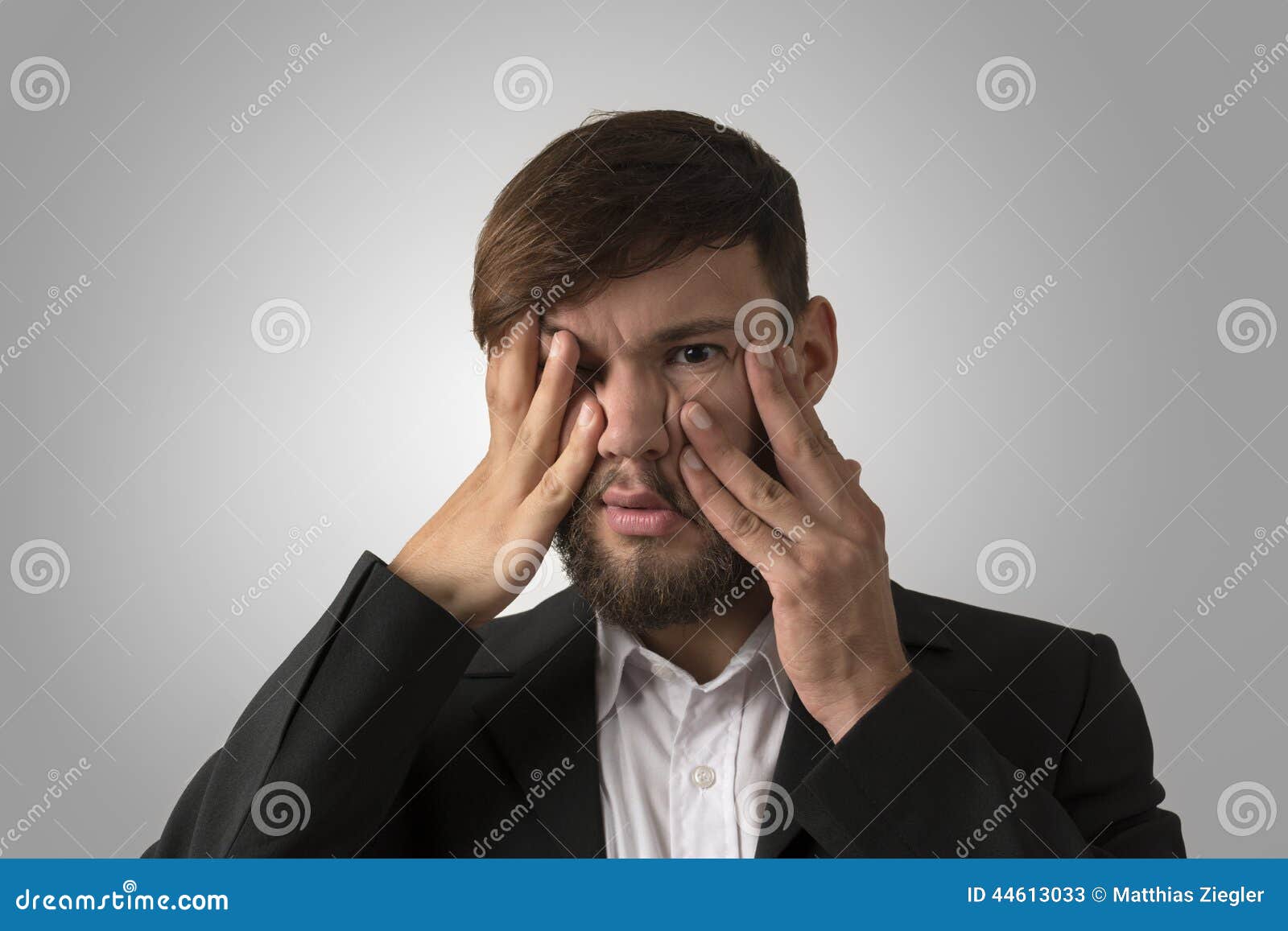 Clueless young man stock image. Image of hands, paranoid - 44613033