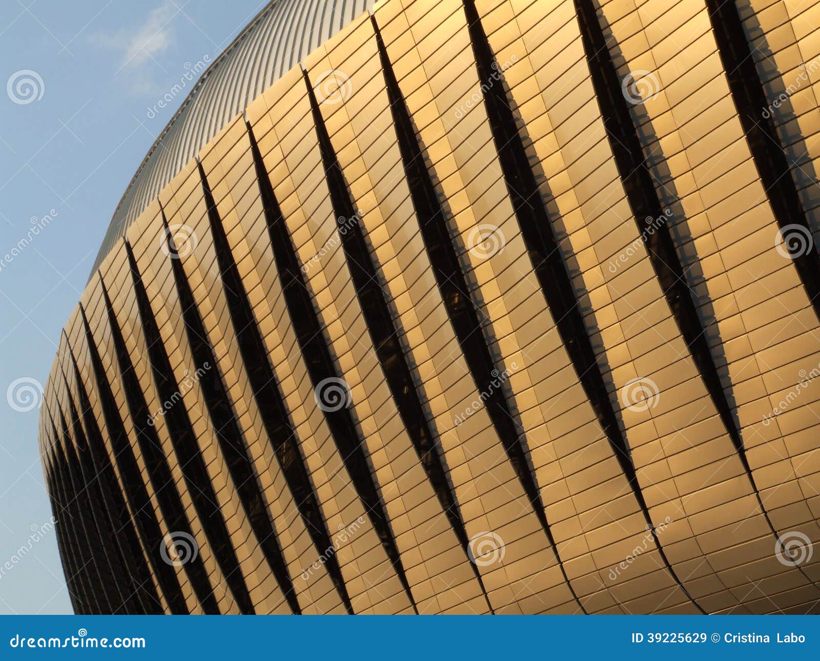 Cluj arena in the sunset stock image. Image of lines - 39225629