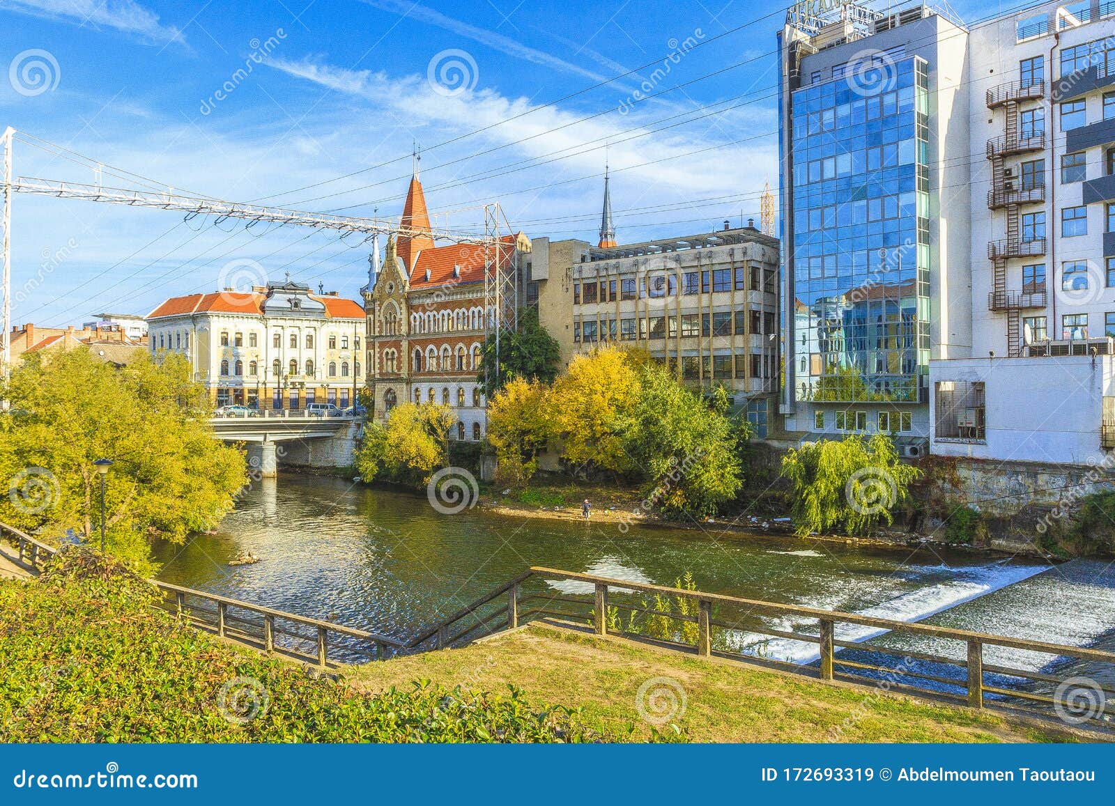 Cluj-Napoca city stock image. Image of boulevard, columns - 172693319