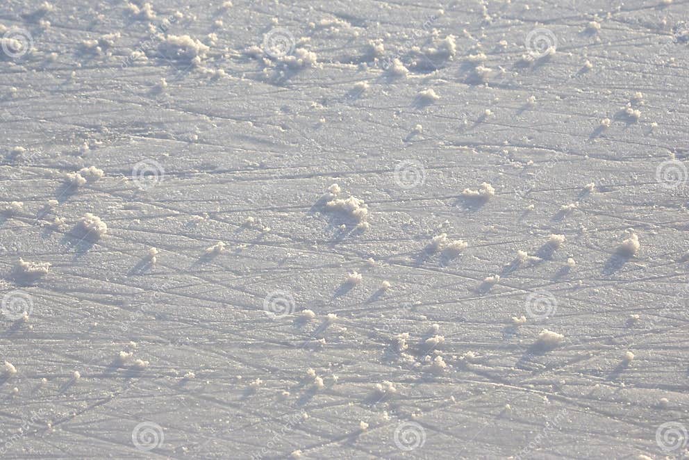 Clumps of snow on the ice stock image. Image of abstract - 238813077