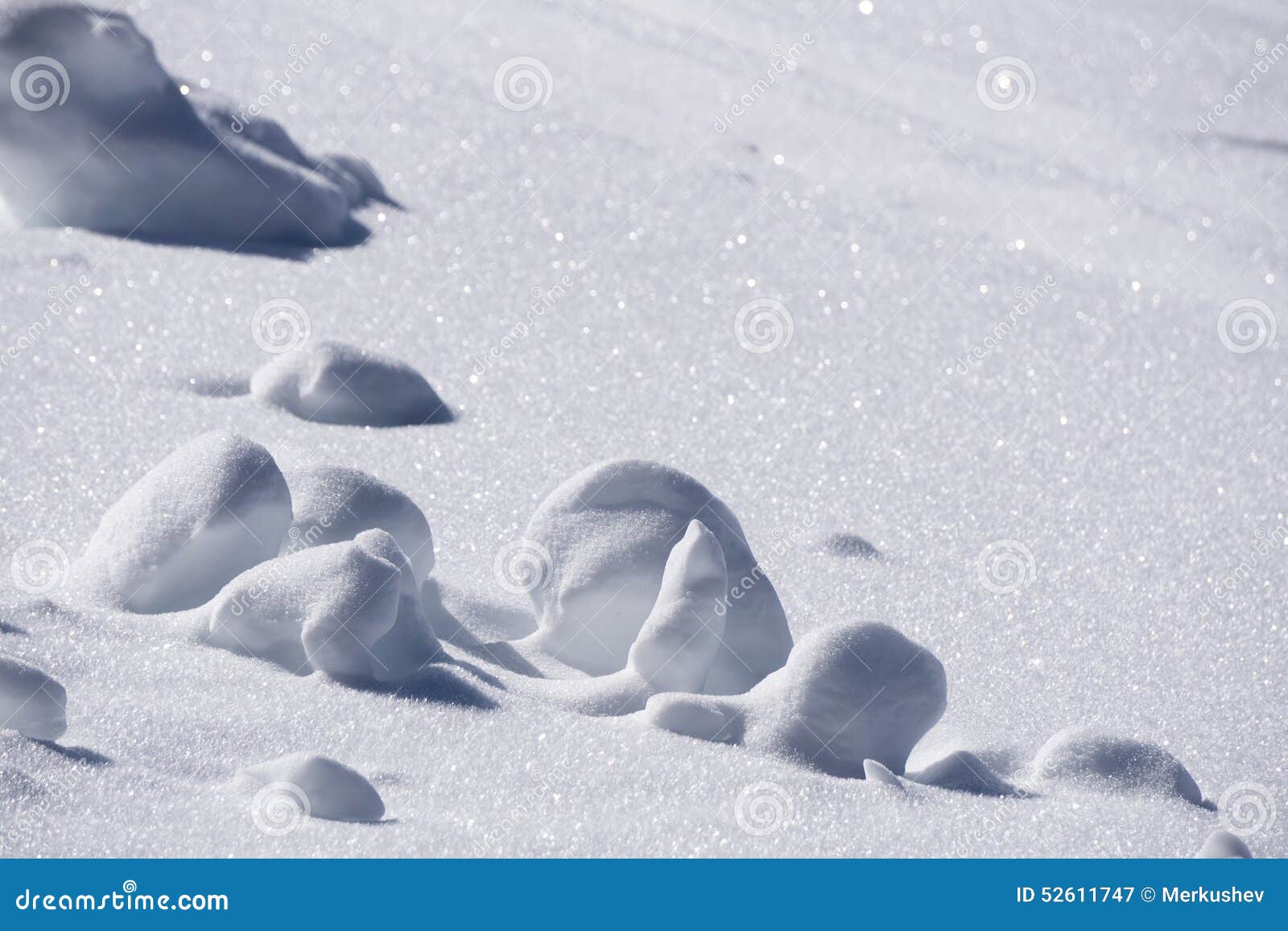 Clumps of snow, winter stock image. Image of nature, fresh - 52611747