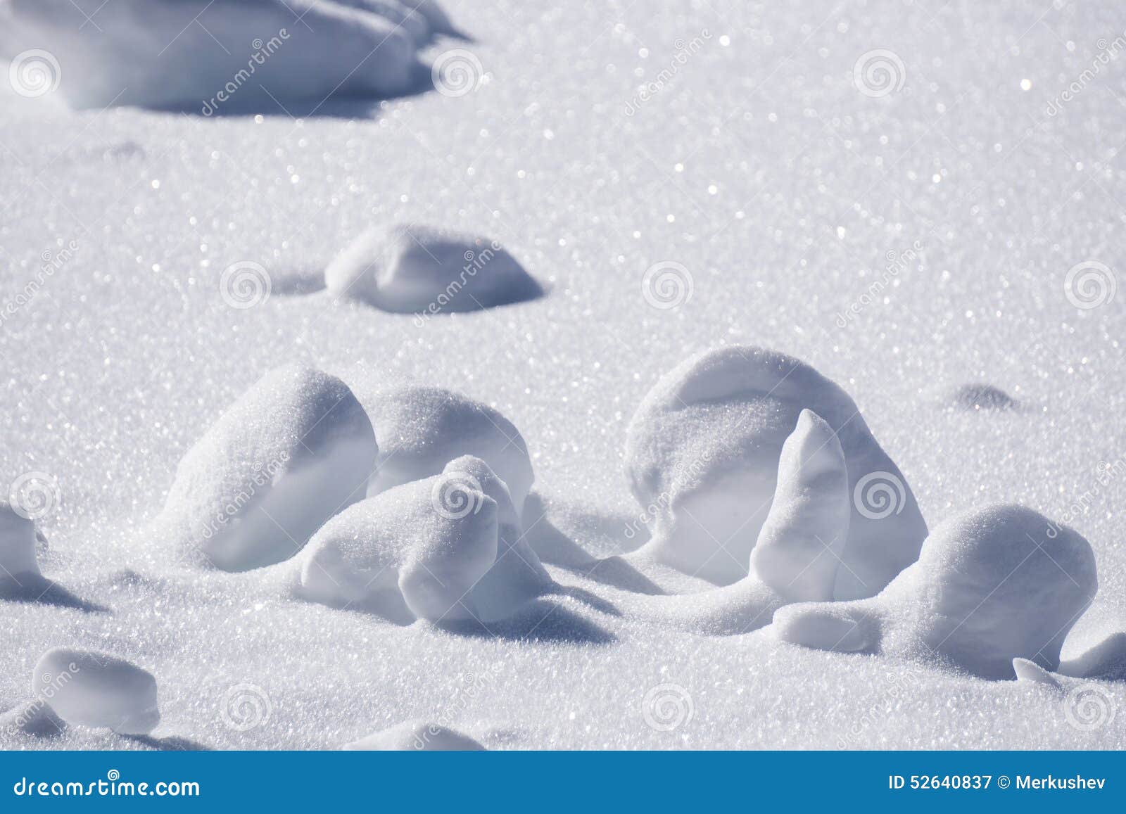 Clumps of snow, winter stock image. Image of blue, crystal - 52640837