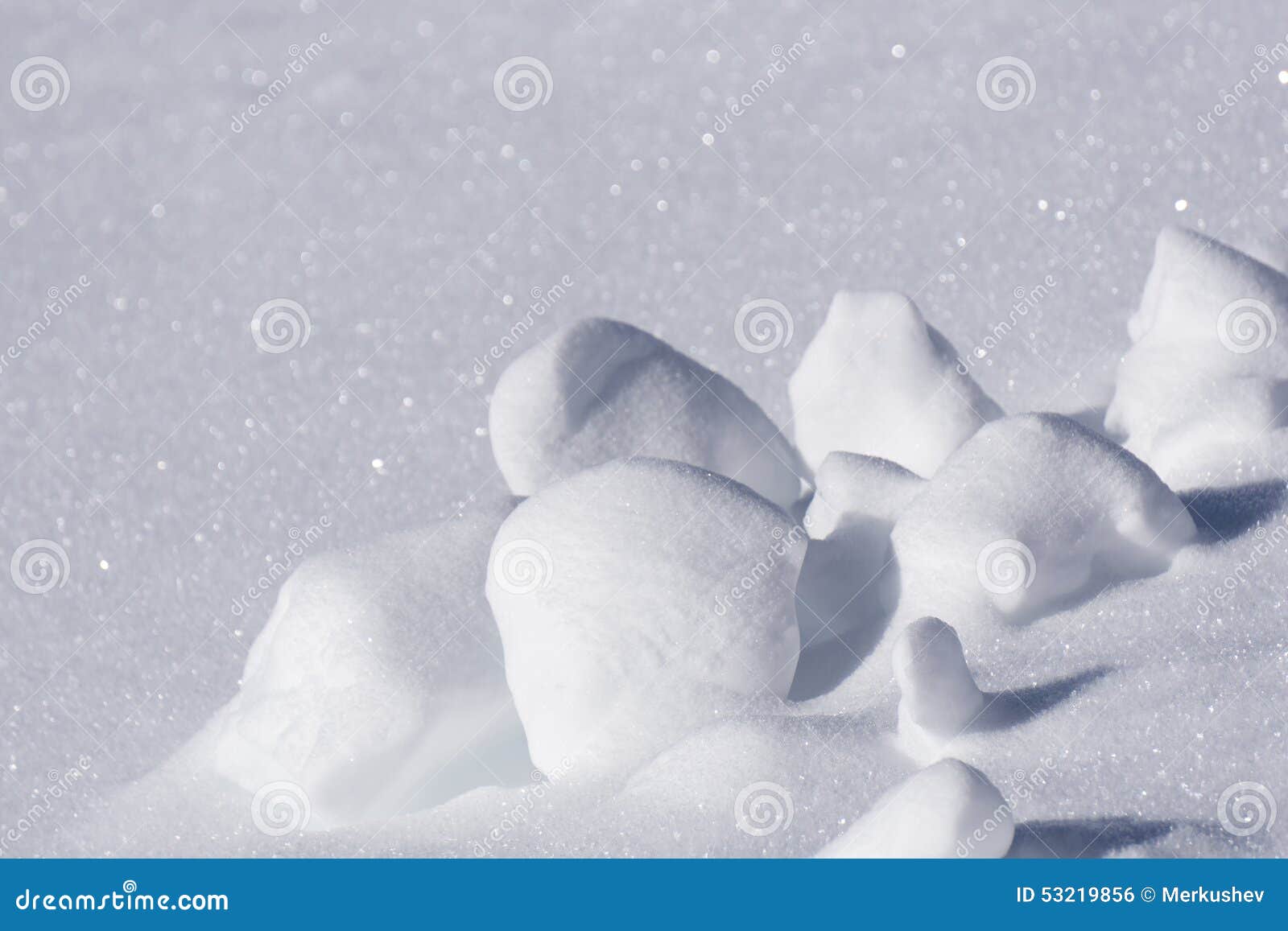Clumps of snow, winter stock photo. Image of snowy, snow - 53219856