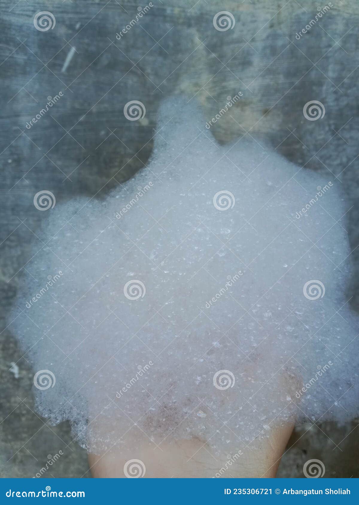 Clumps of Soap Foam on Hand Stock Image - Image of foam, textile: 235306721