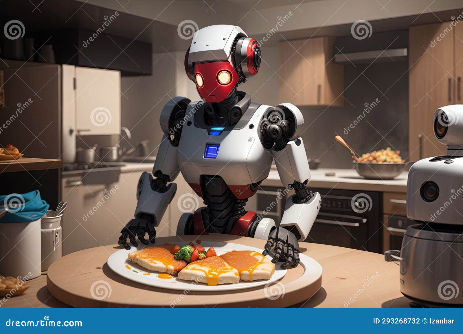 Clumsy Chef Robot Attempting To Serve Breakfast but Causing a Hilarious ...