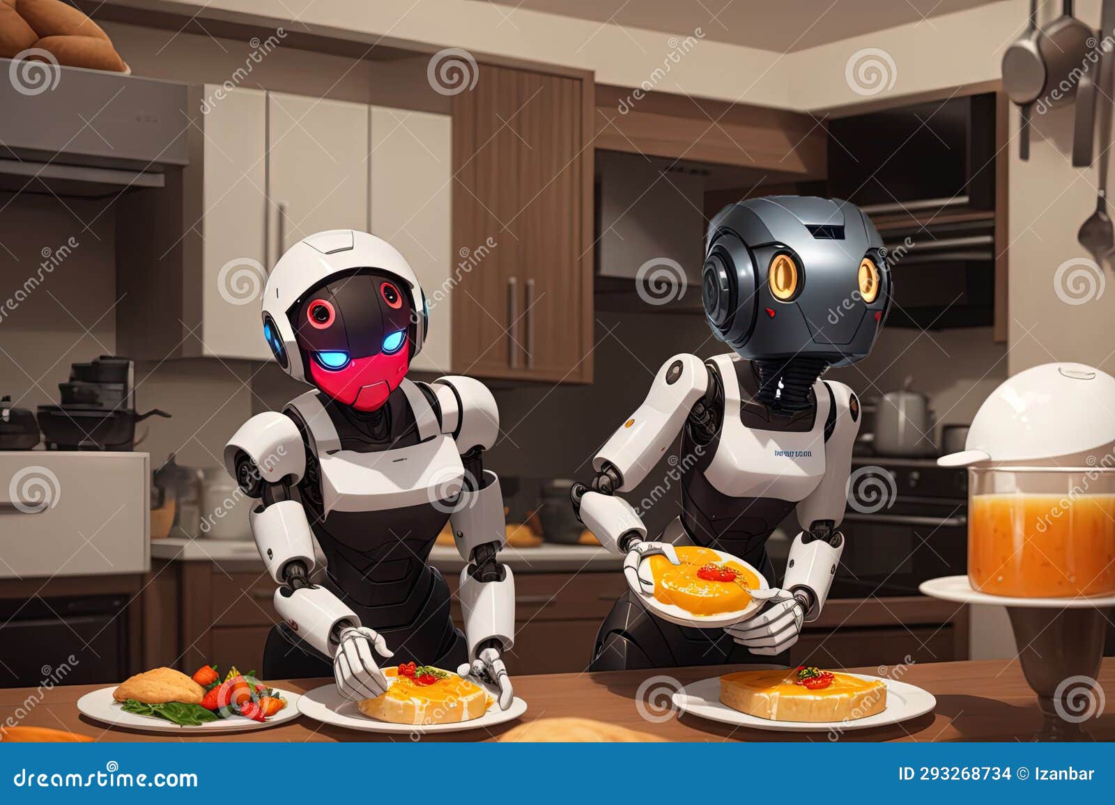 Clumsy Robot Attempting To Serve Breakfast but Causing a Hilarious Mess ...