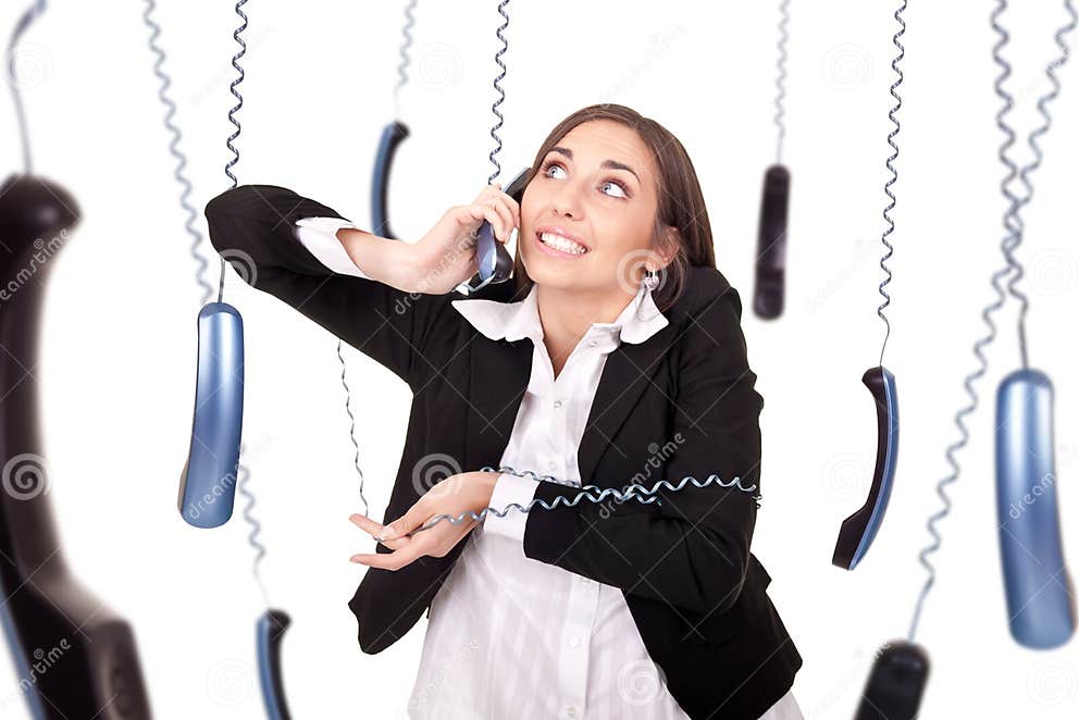 Clumsy secretary stock image. Image of professional, busy - 19525725