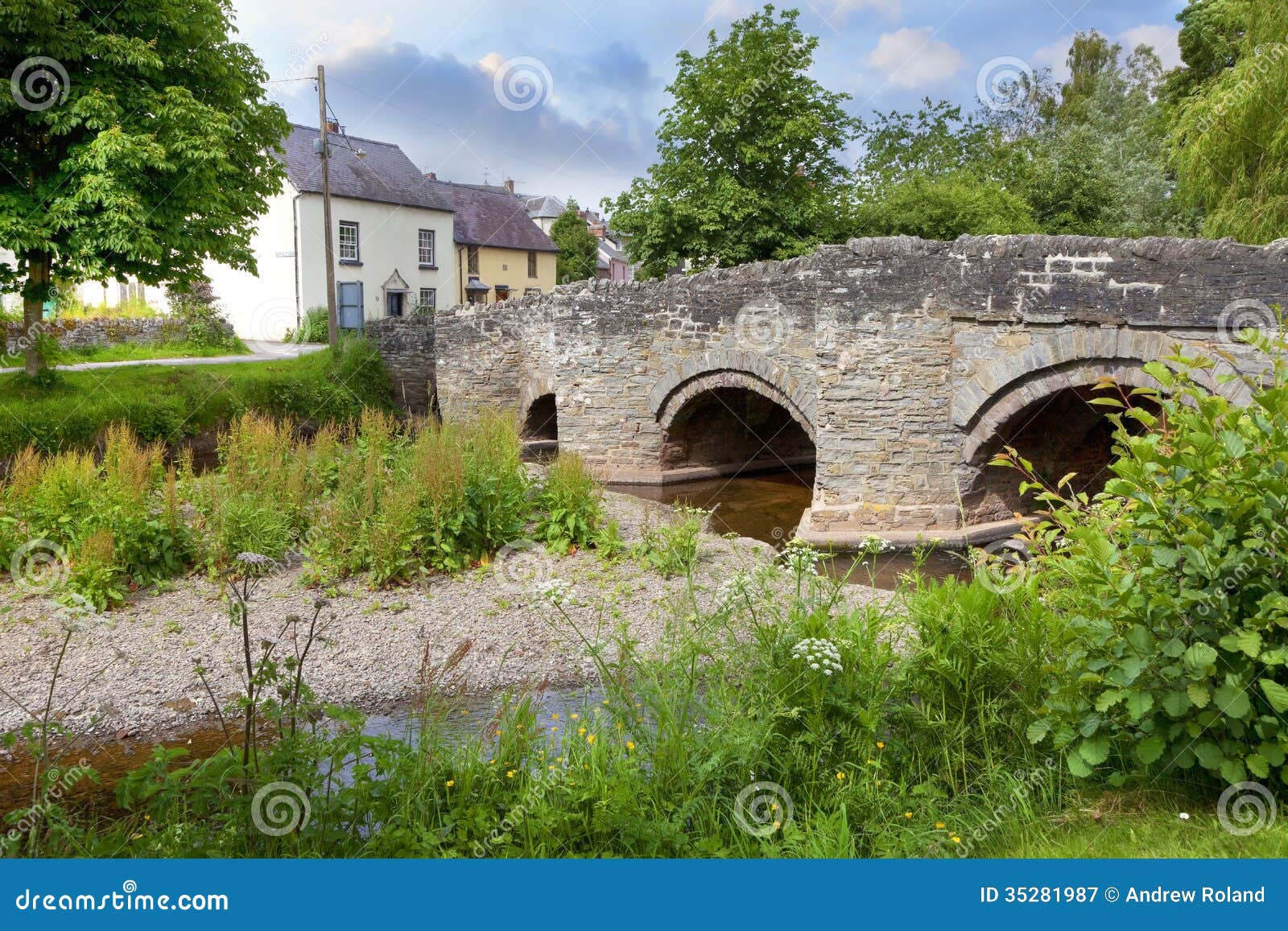 Clun, Shropshire stock image. Image of kingdom, river - 35281987