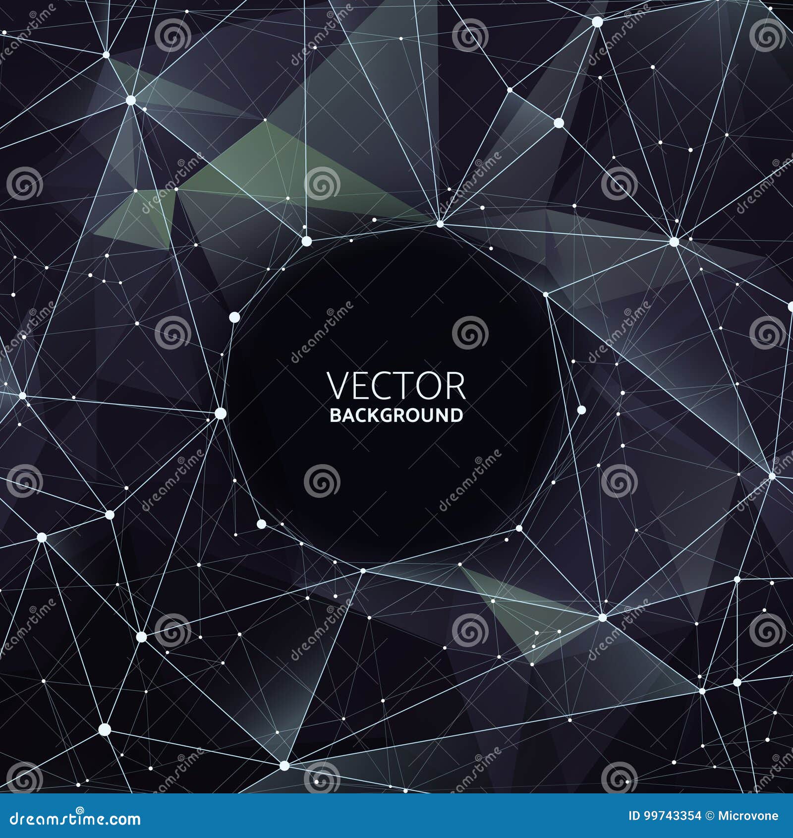 Cluster Abstract Texture. Computer Network Wireframe Technology and Big ...