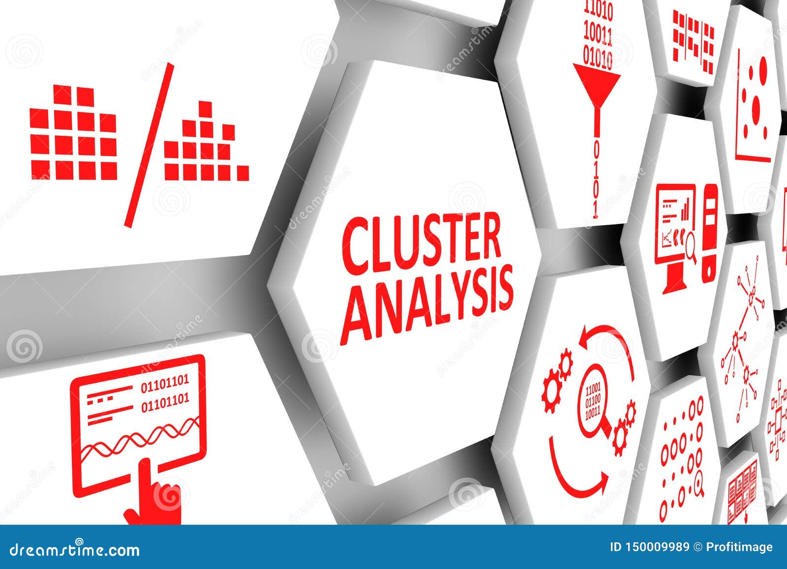 CLUSTER ANALYSIS Concept Cell Background Stock Illustration ...